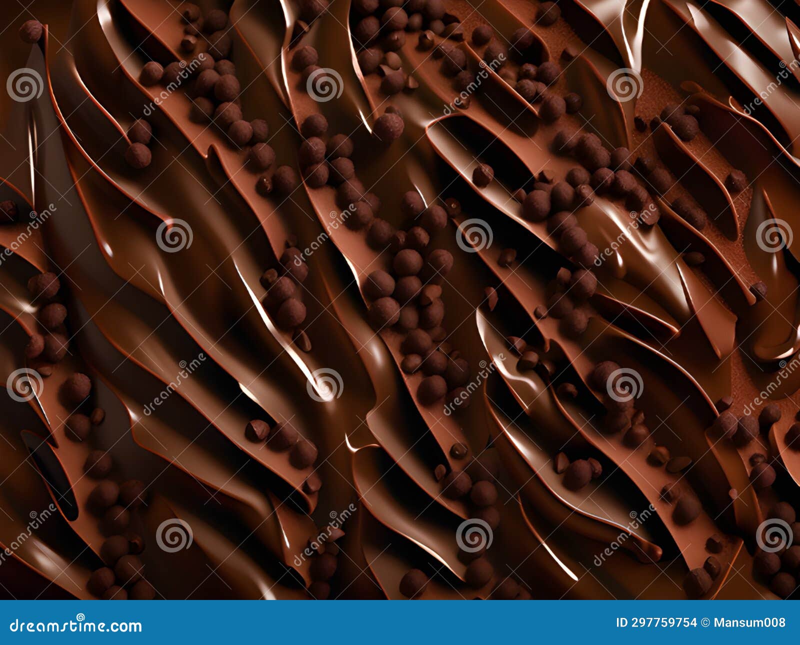Close Up Abstract Chocolate Background Stock Illustration - Illustration of abstract ...