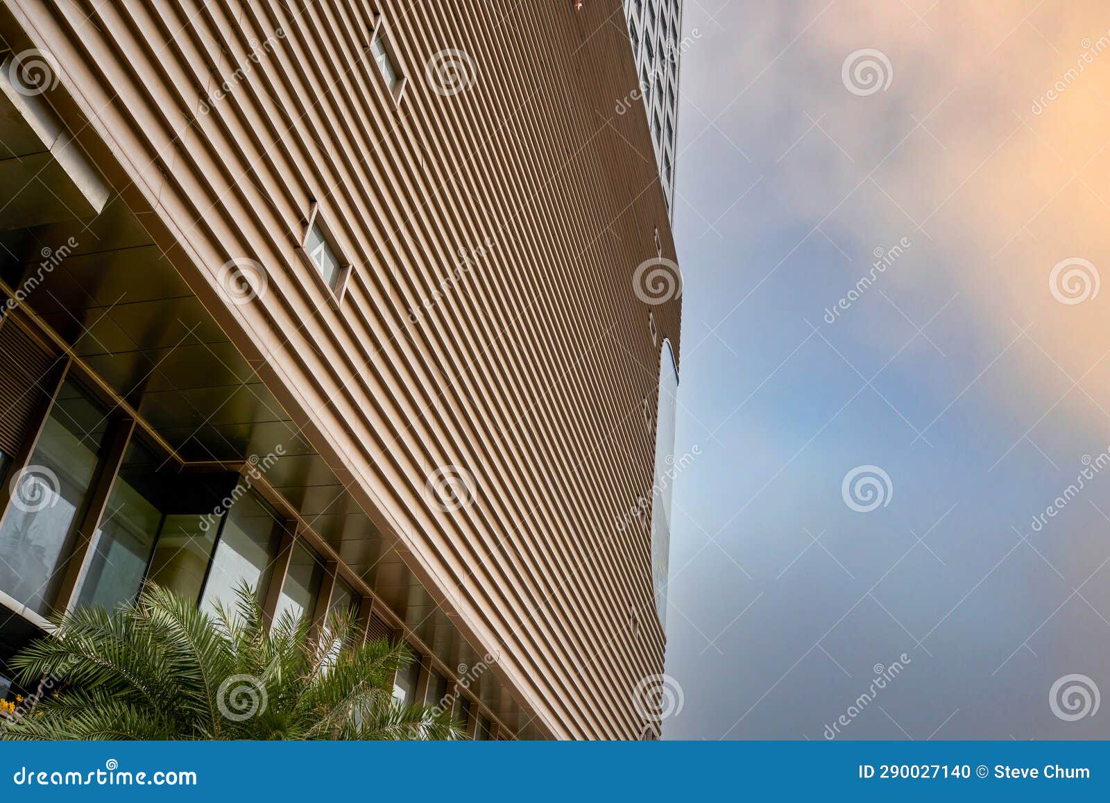 Close-up of Abstract Exterior Wall of Modern City Building Stock Photo ...