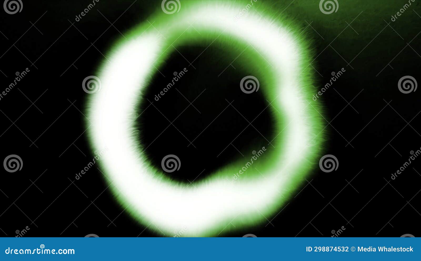 Close Up of an Abstract Fluctuating Blurred Ring on a Dark Background ...