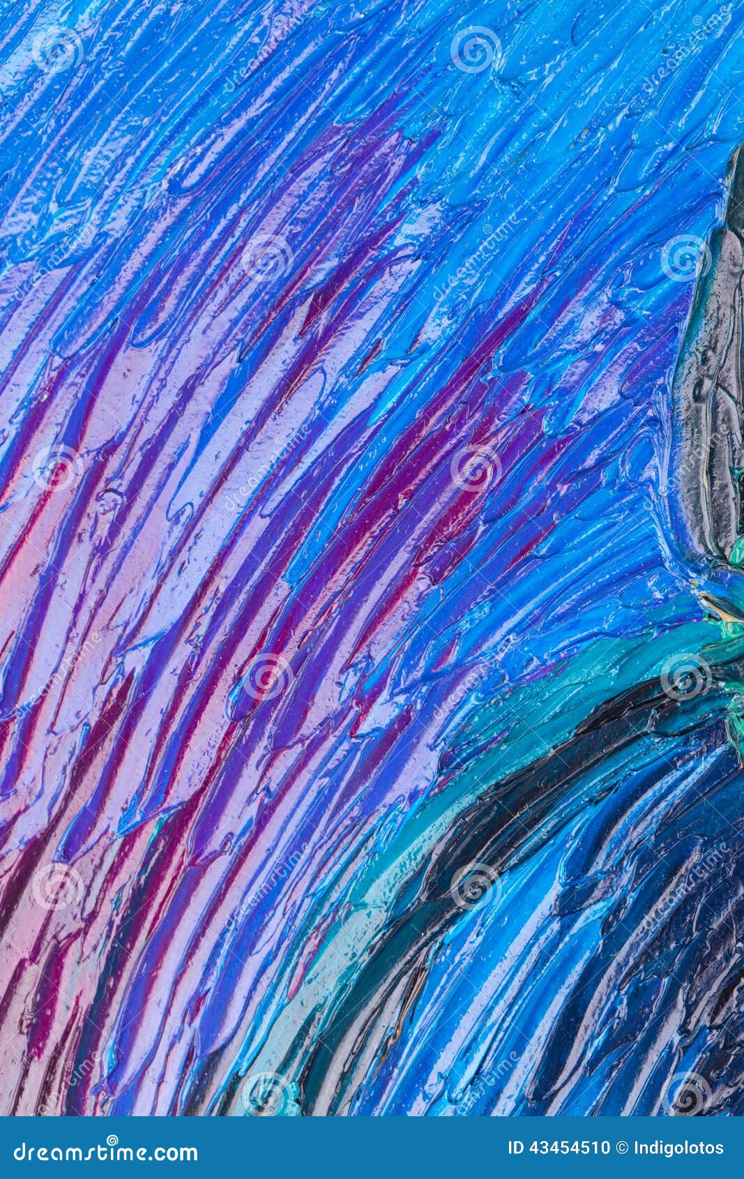 Close Up of Abstract Painted Canvas. Stock Photo - Image of multicolor ...