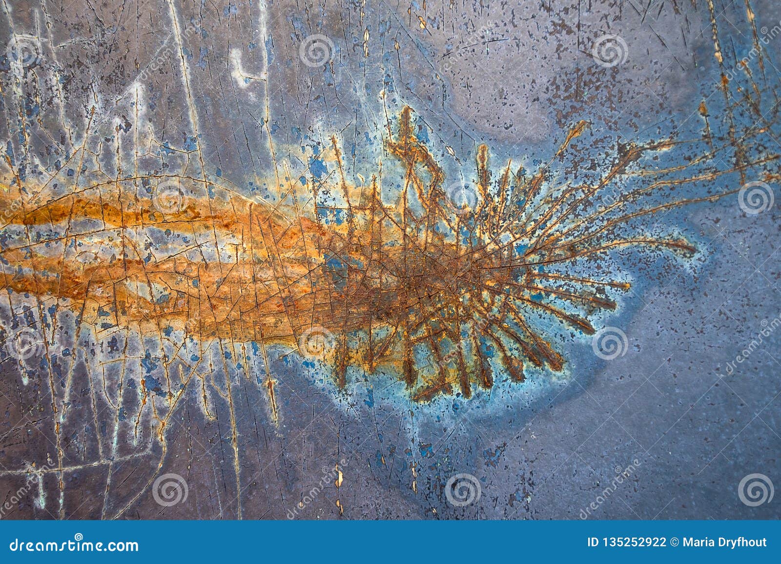 Rusty Stain on Metal Surface Stock Photo - Image of rusty, scratch ...