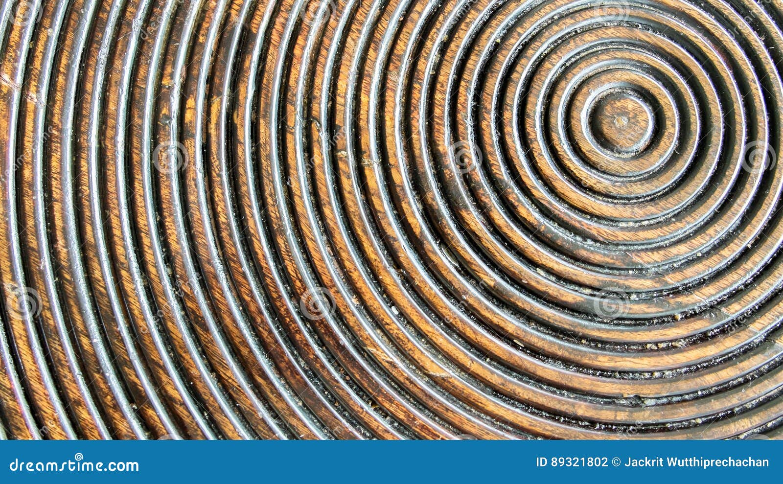 Close Up of Abstract Seamless Pattern of Rustic Wooden Panel in Round ...