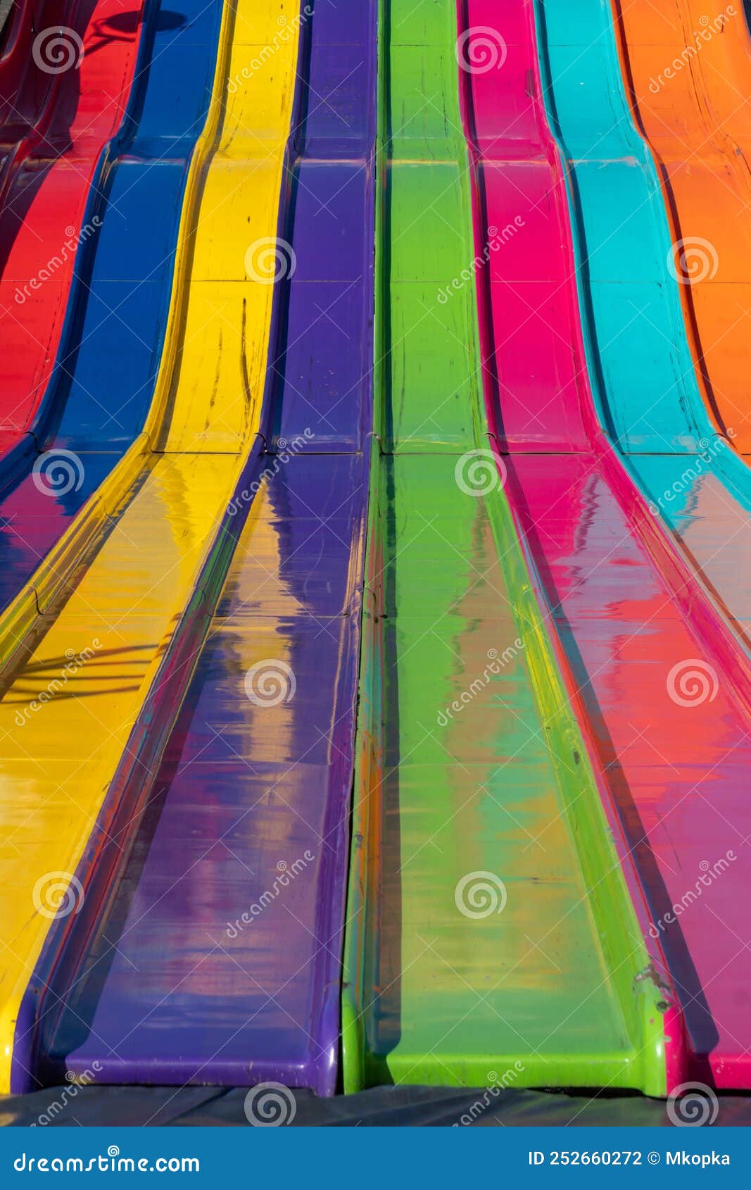Close Up Abstract View of a Large Giant Slide at the Fairgrounds in ...