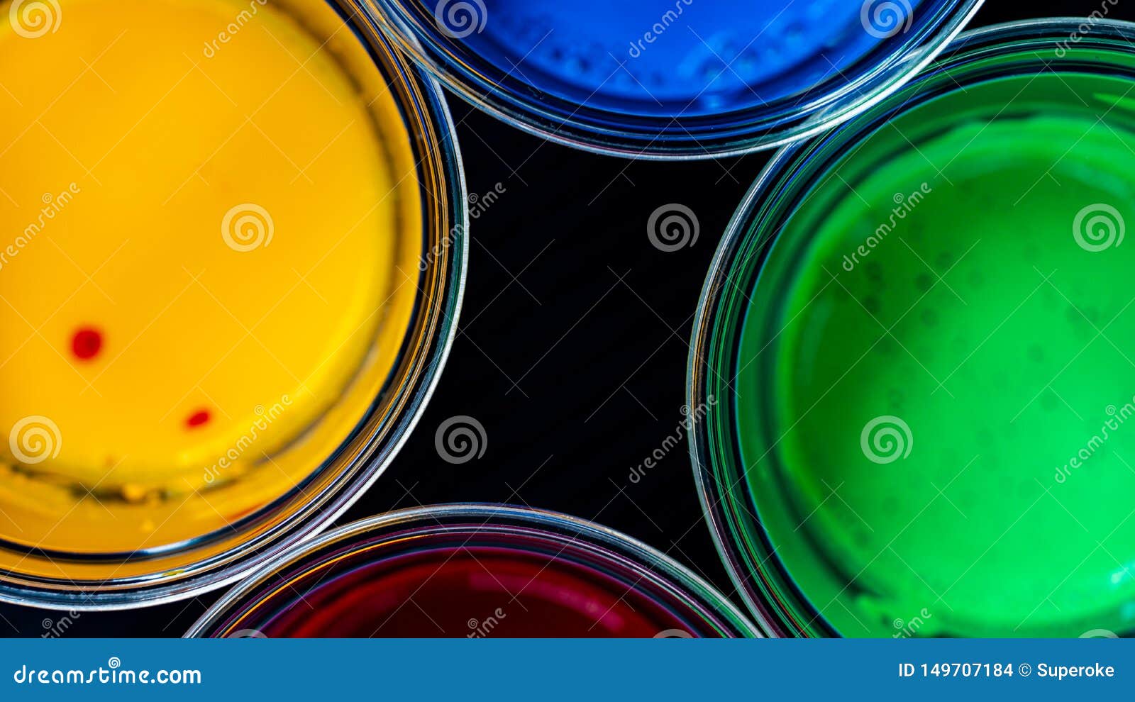Close Up Acrylic Color in a Glass Stock Photo - Image of oriental ...