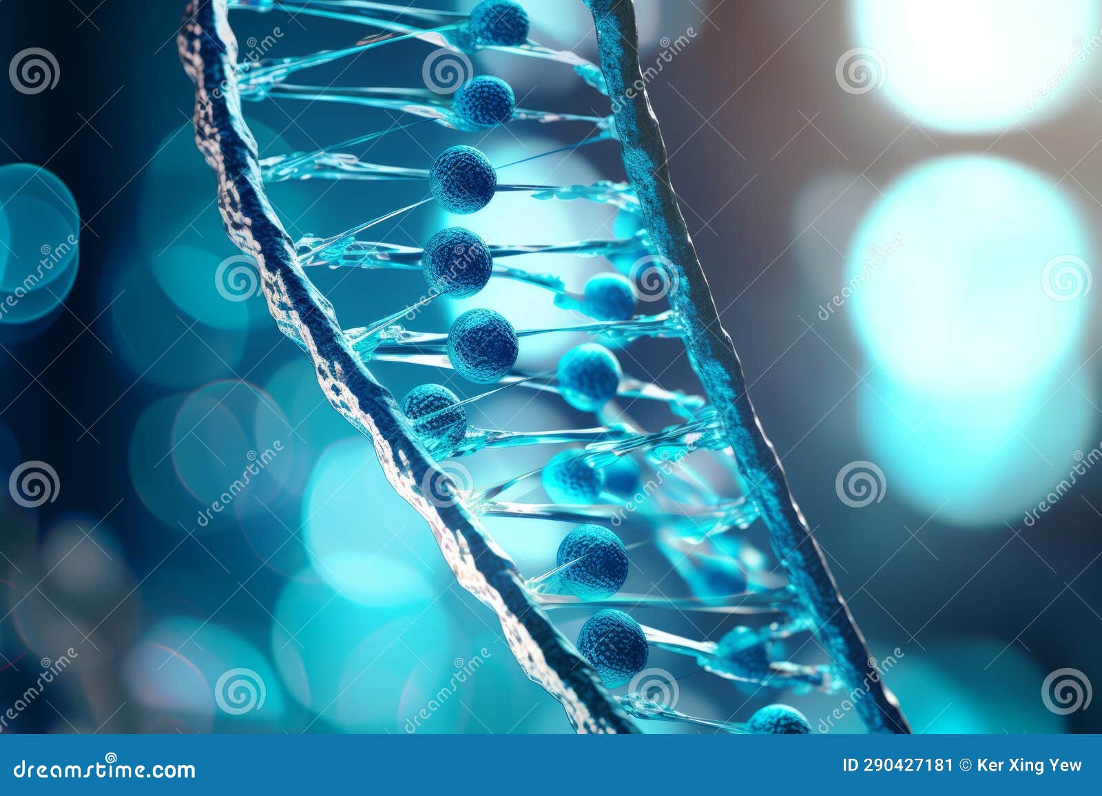 Close Up of Advanced Genetics and Bioengineering Stock Illustration ...