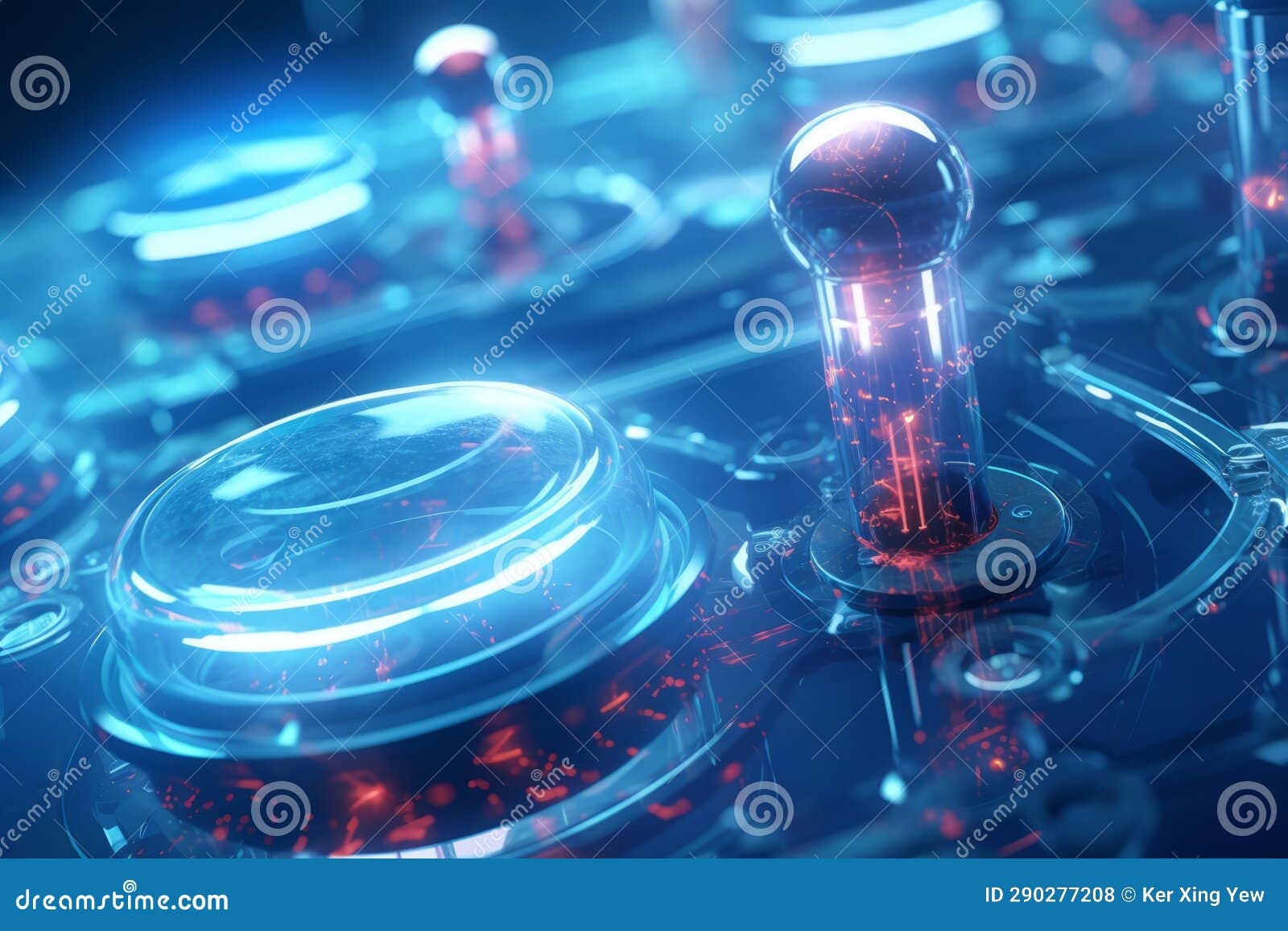 Close Up of Advanced Nanotechnology Enabling Medical Stock Illustration ...