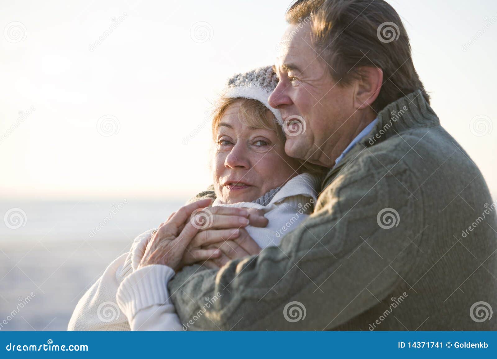 Close Up of Affectionate Mature Couple Hugging Stock Image - Image of ...