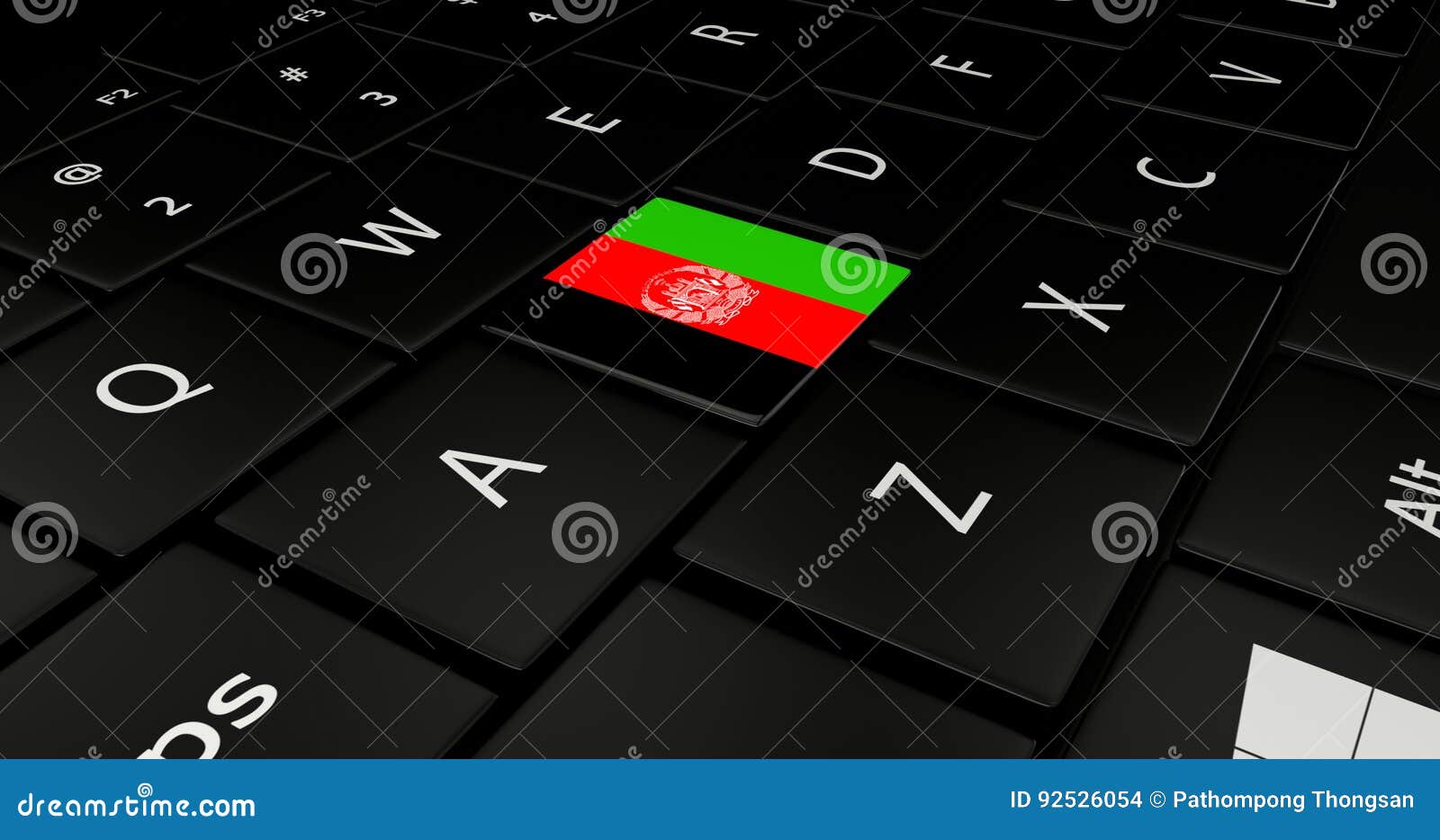 Close Up of Afghanistan Button. Stock Illustration - Illustration of ...