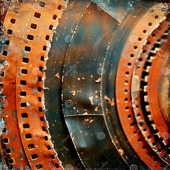 Close-up of Aged Metallic Gears Showcasing Mesmerizing Patterns and ...