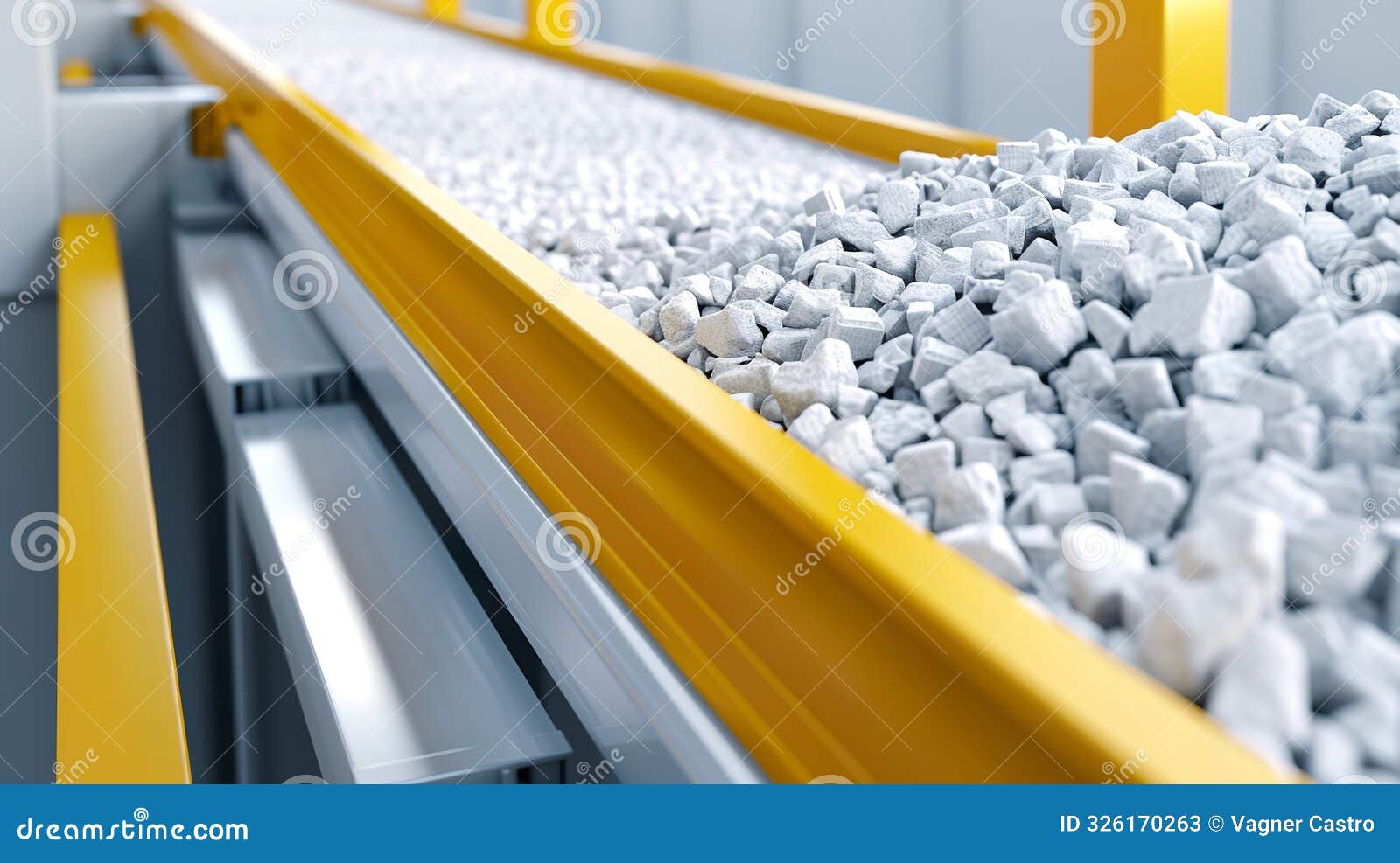 Close-up of an Aggregate Processing Device for Crushing Various Types ...