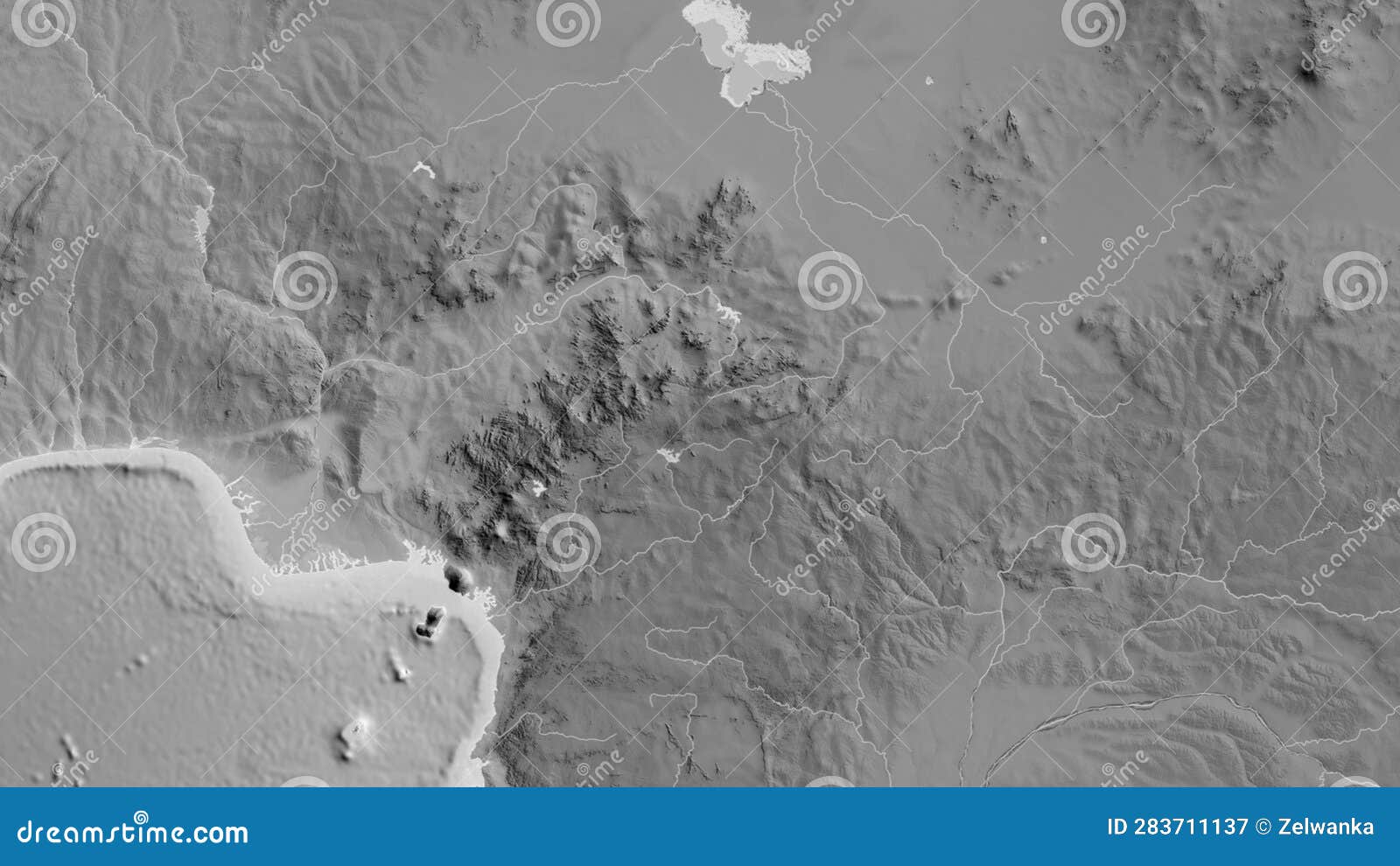 Cameroun Area. Satellite Map Royalty-Free Stock Photography ...