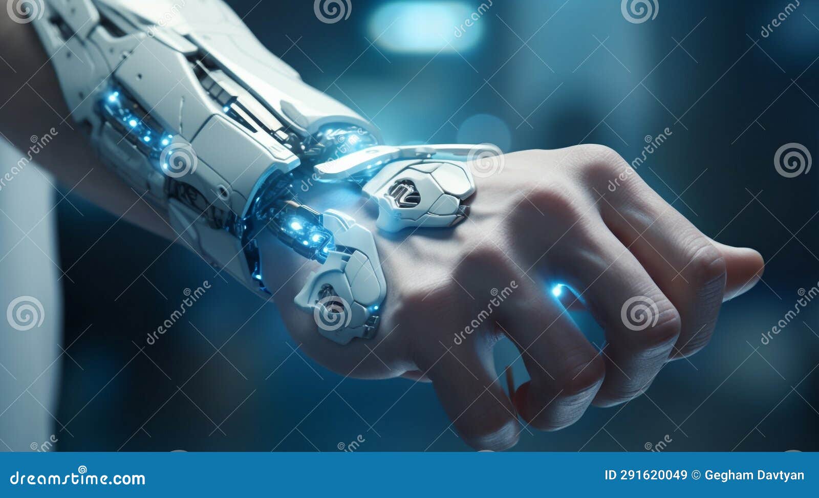 Close-up of AI Robot Hand, AI Robot Hand on Technology Background ...