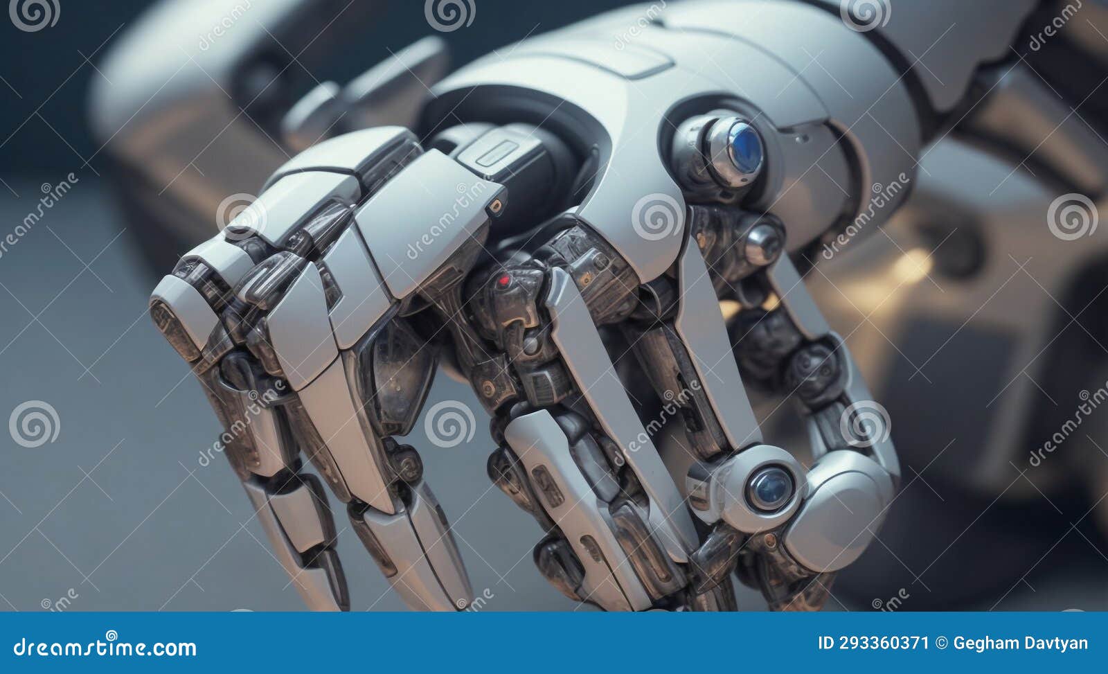 Close-up Of Ai Robots Hand, Ai Robot Hand On Dark Background, AI Robot ...