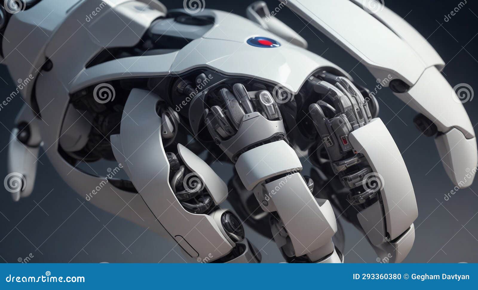 Close-up of Ai Robots Hand, Ai Robot Hand on Dark Background, AI Robot ...
