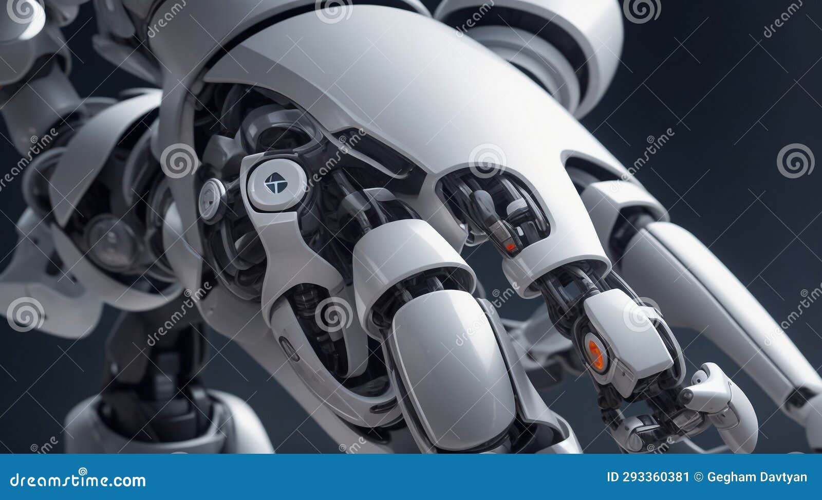 Close-up Of Ai Robots Hand, Ai Robot Hand On Dark Background, AI Robot ...