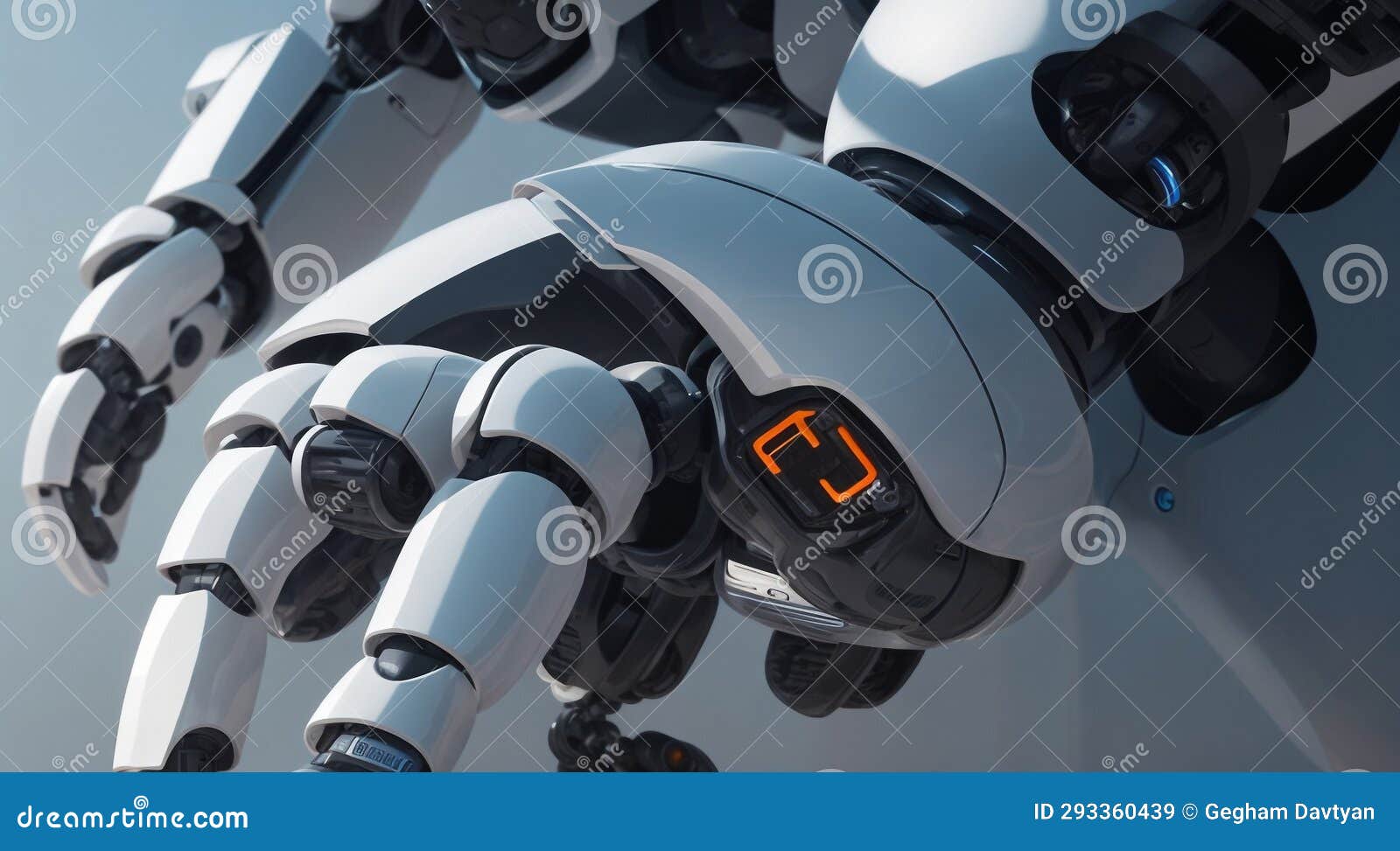 Close-up Of Ai Robots Hand, Ai Robot Hand On Dark Background, AI Robot ...