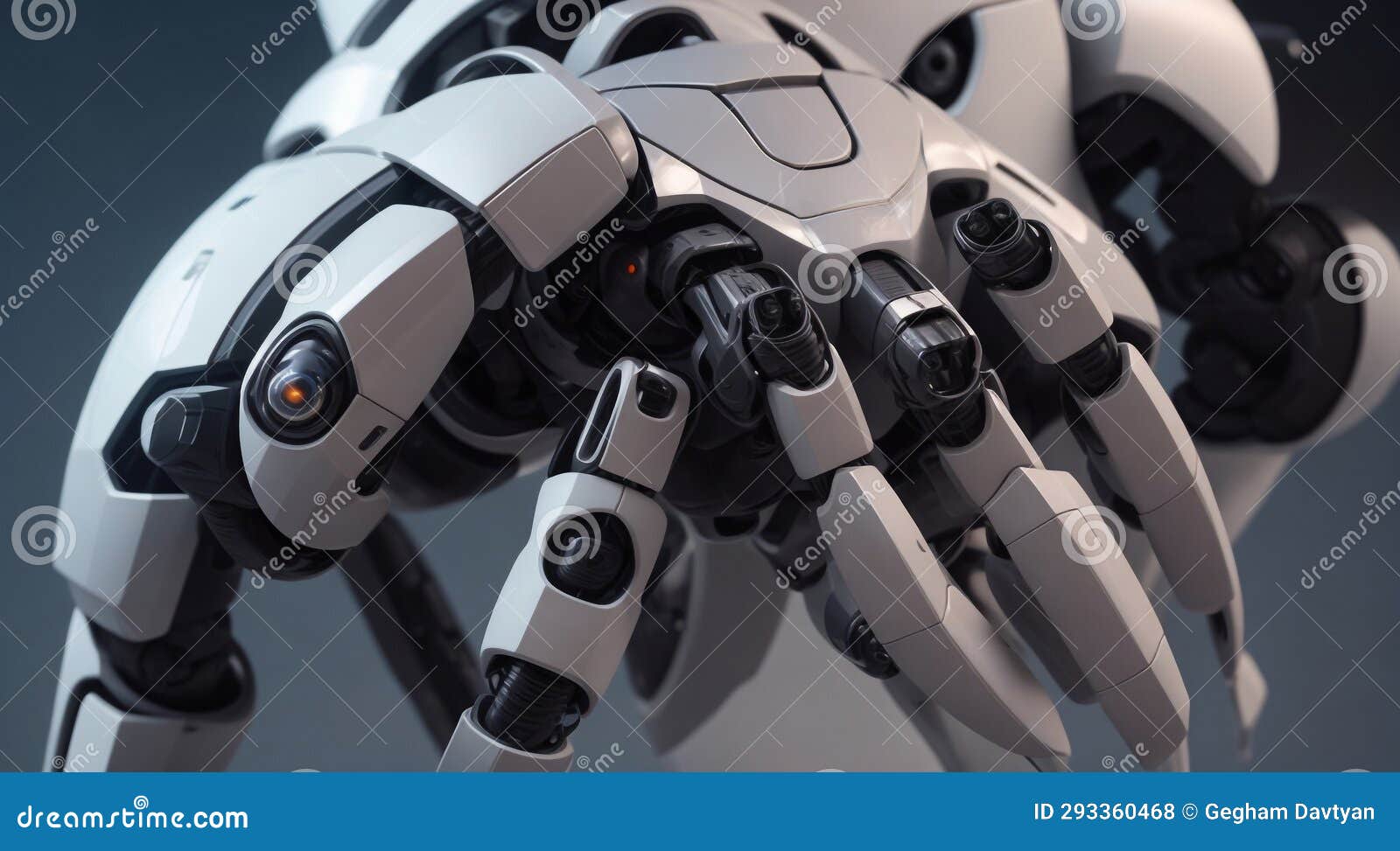 Close-up Of Ai Robots Hand, Ai Robot Hand On Dark Background, AI Robot ...