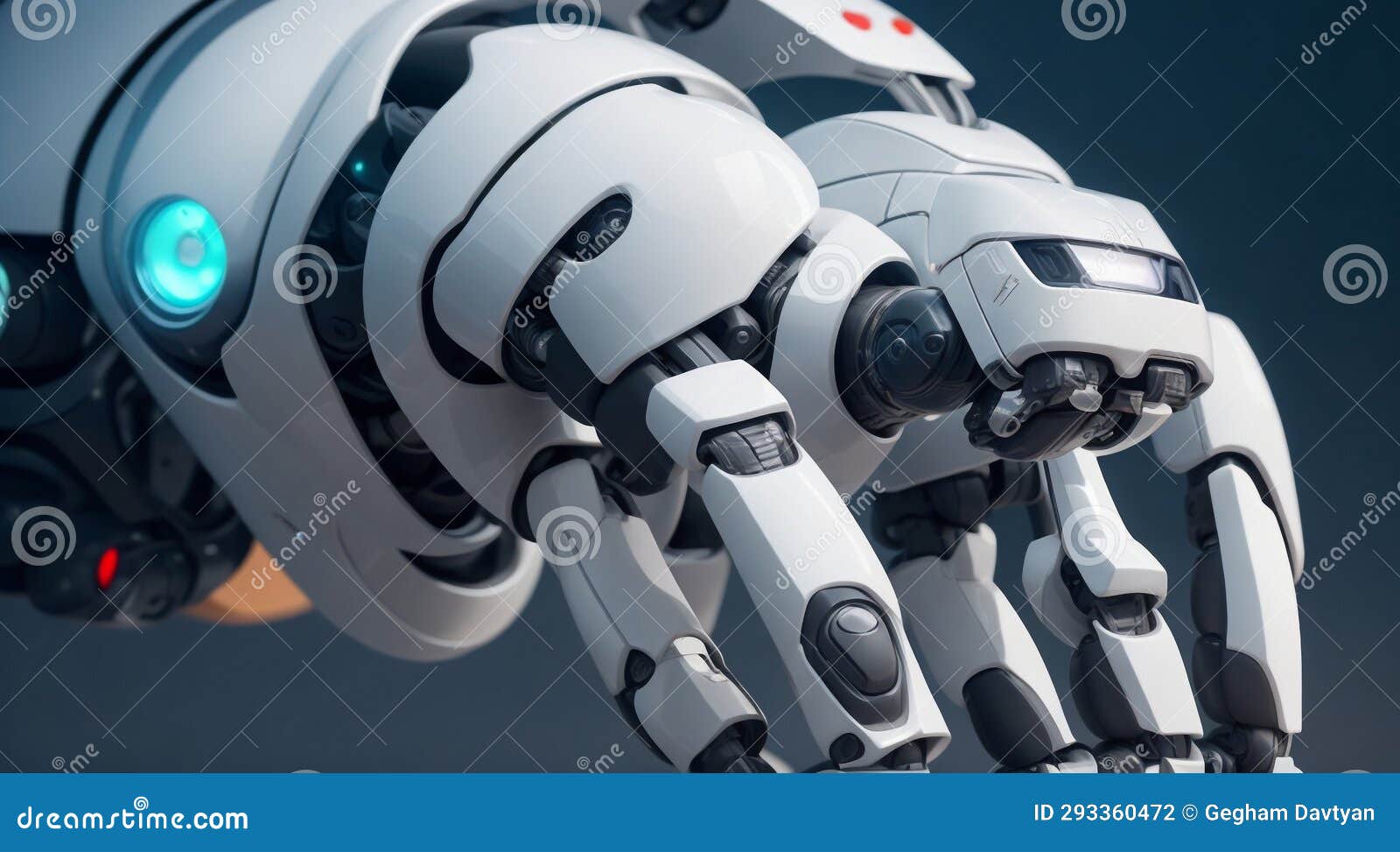 Close-up Of Ai Robots Hand, Ai Robot Hand On Dark Background, AI Robot ...