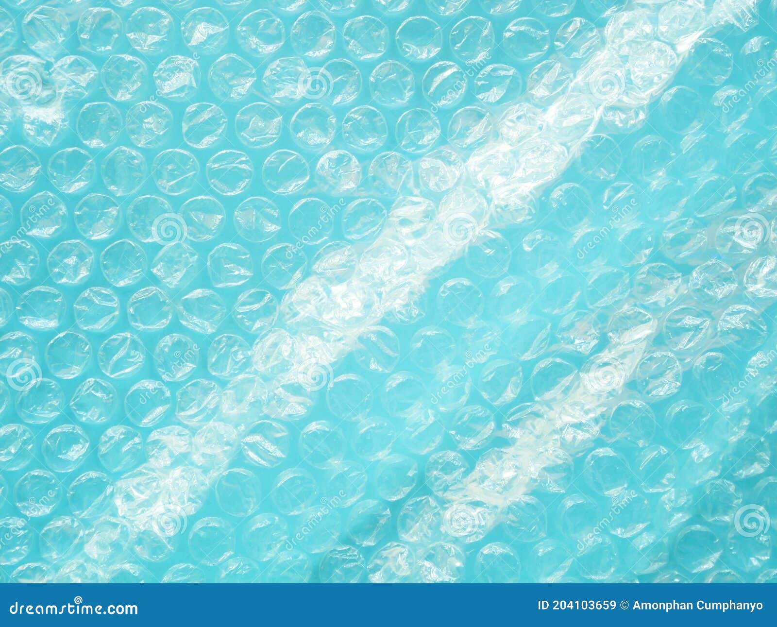 Close Up Air Bubble Warp Protection Goods. Plastic Warp Industrial ...