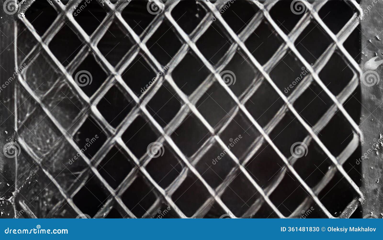 Close Up Air Compressor Ventilation Grille Texture, Black and White ...