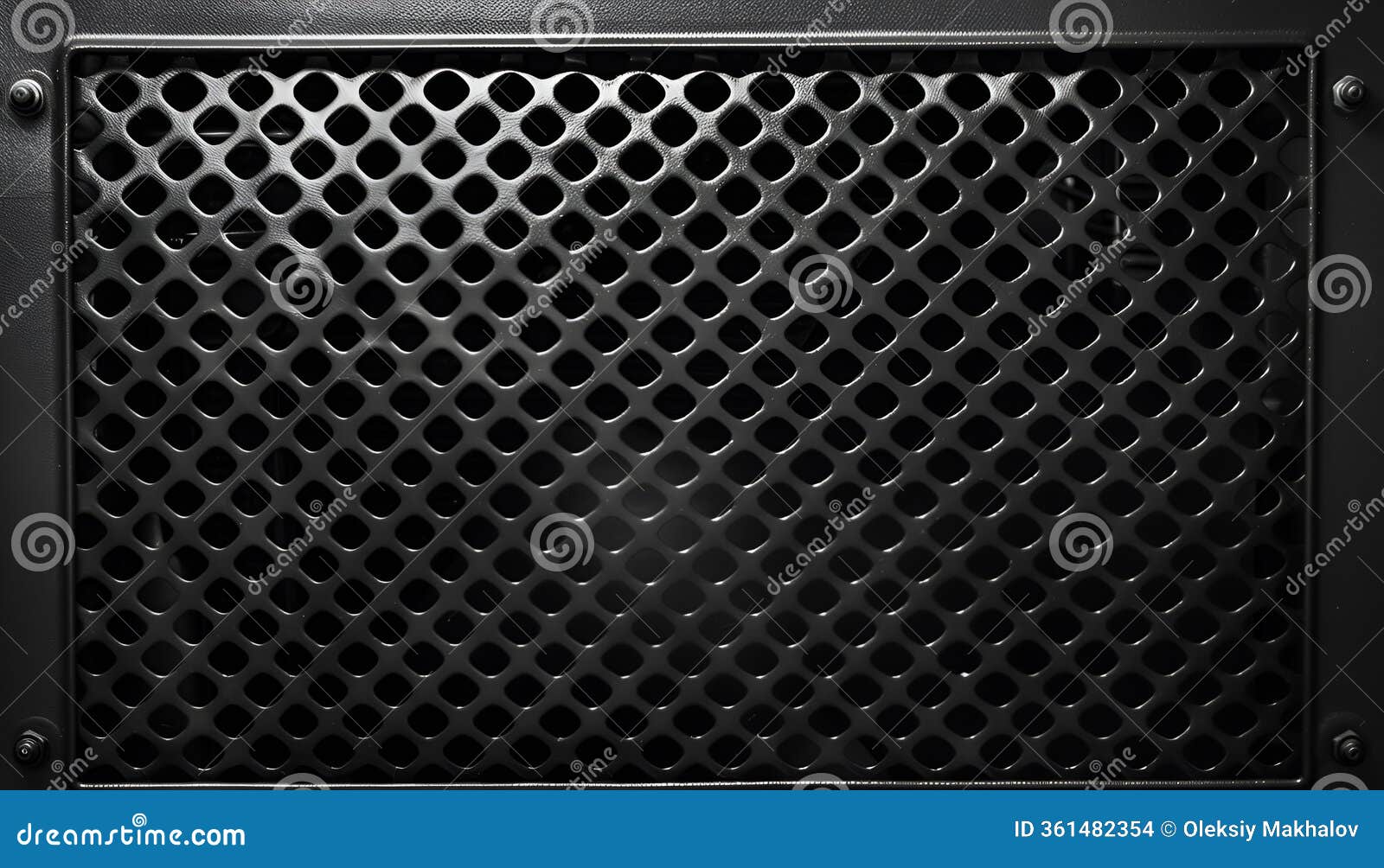 Close Up Air Compressor Ventilation Grille Texture, Black and White ...