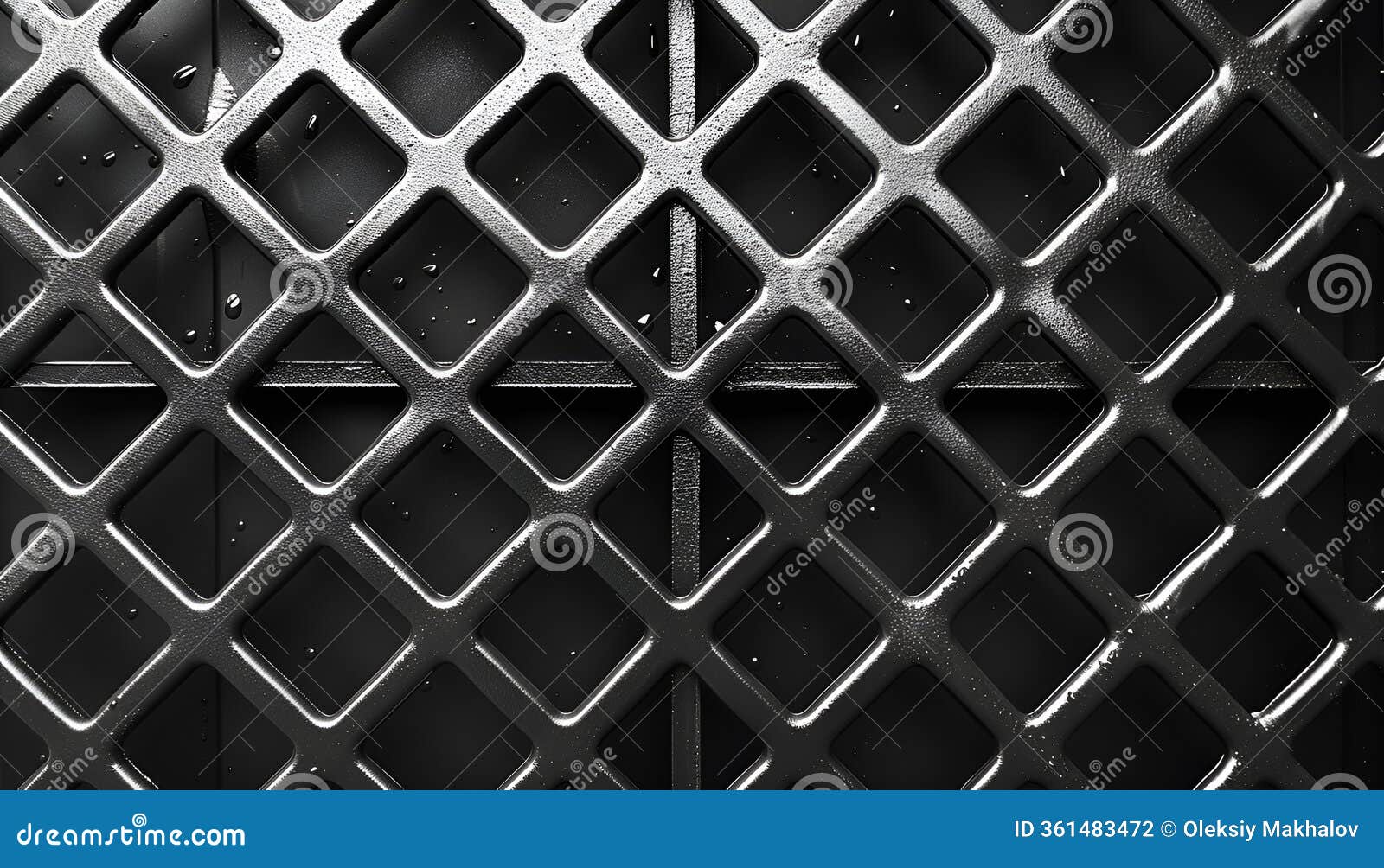 Close Up Air Compressor Ventilation Grille Texture, Black and White ...