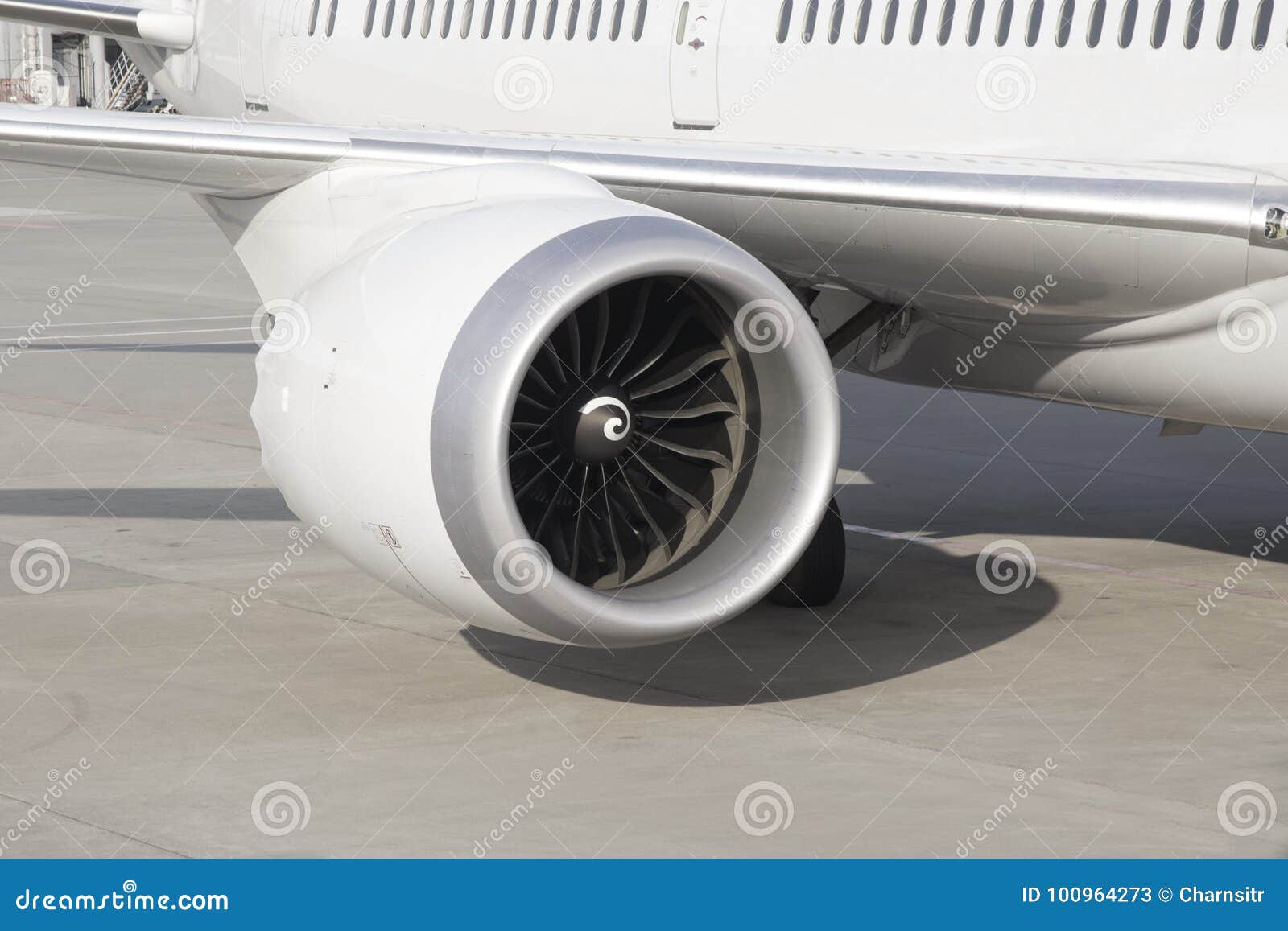 Close-up on Airplane Engine Stock Image - Image of modern, tourism ...