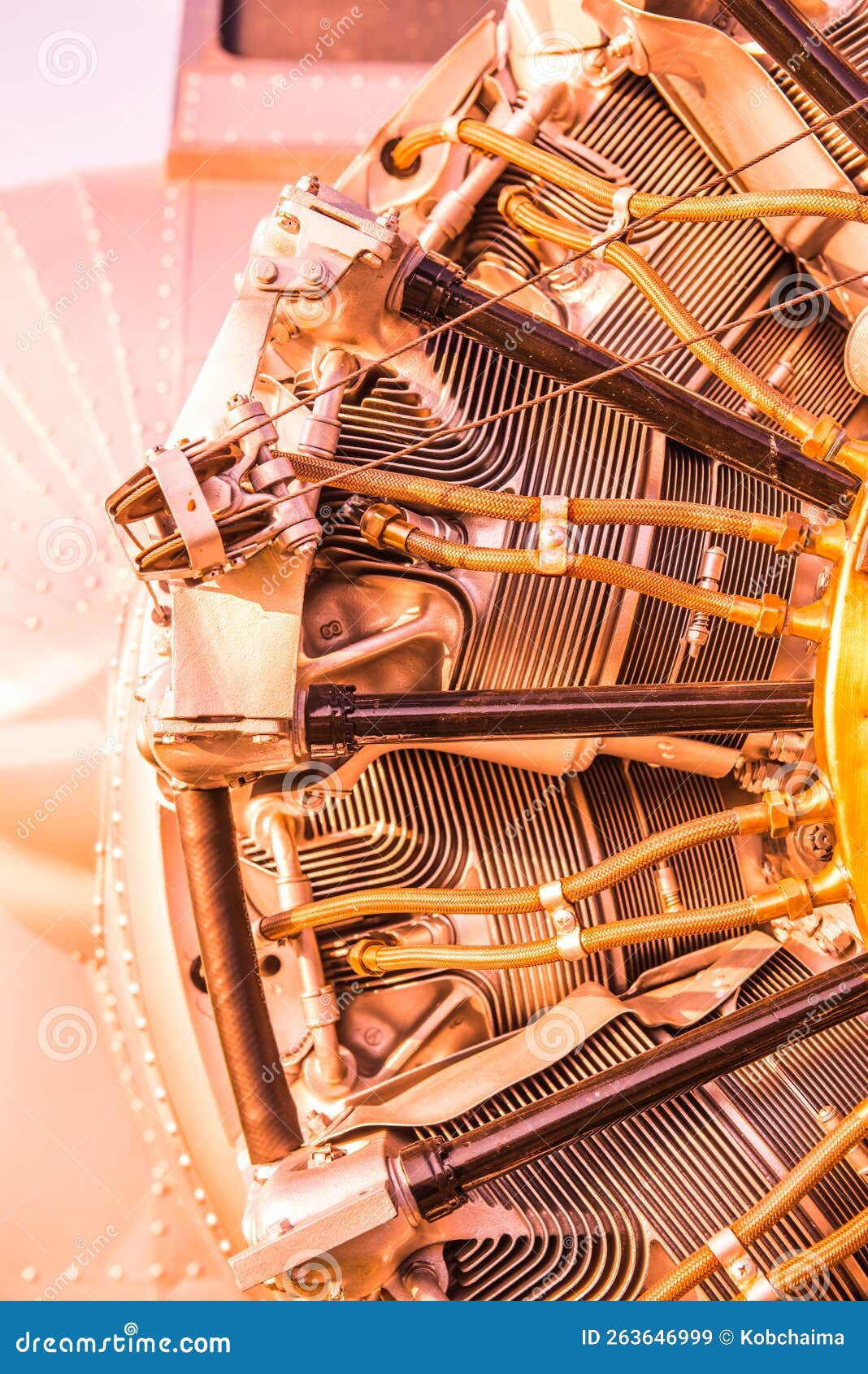 Close Up of Airplane Engine Stock Image - Image of engineering, detail ...