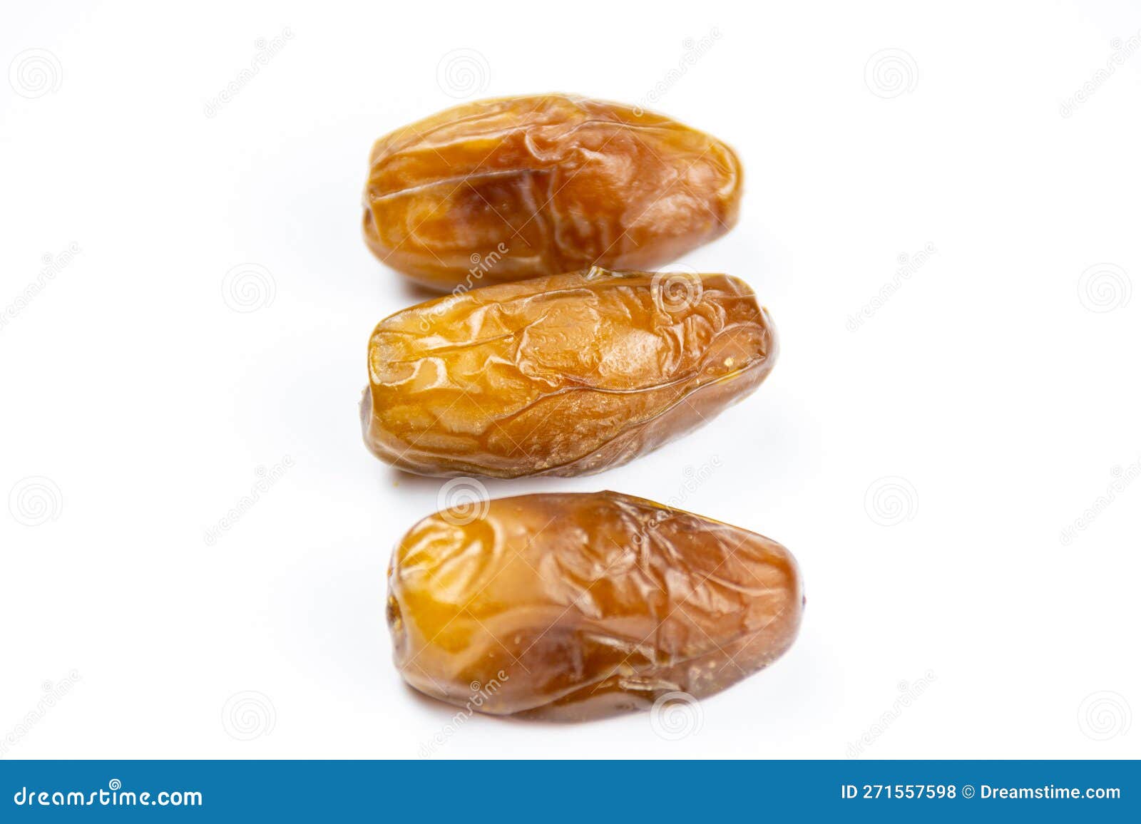 Close-up of Algerian Royal Dates on a White Background. Stock Photo ...