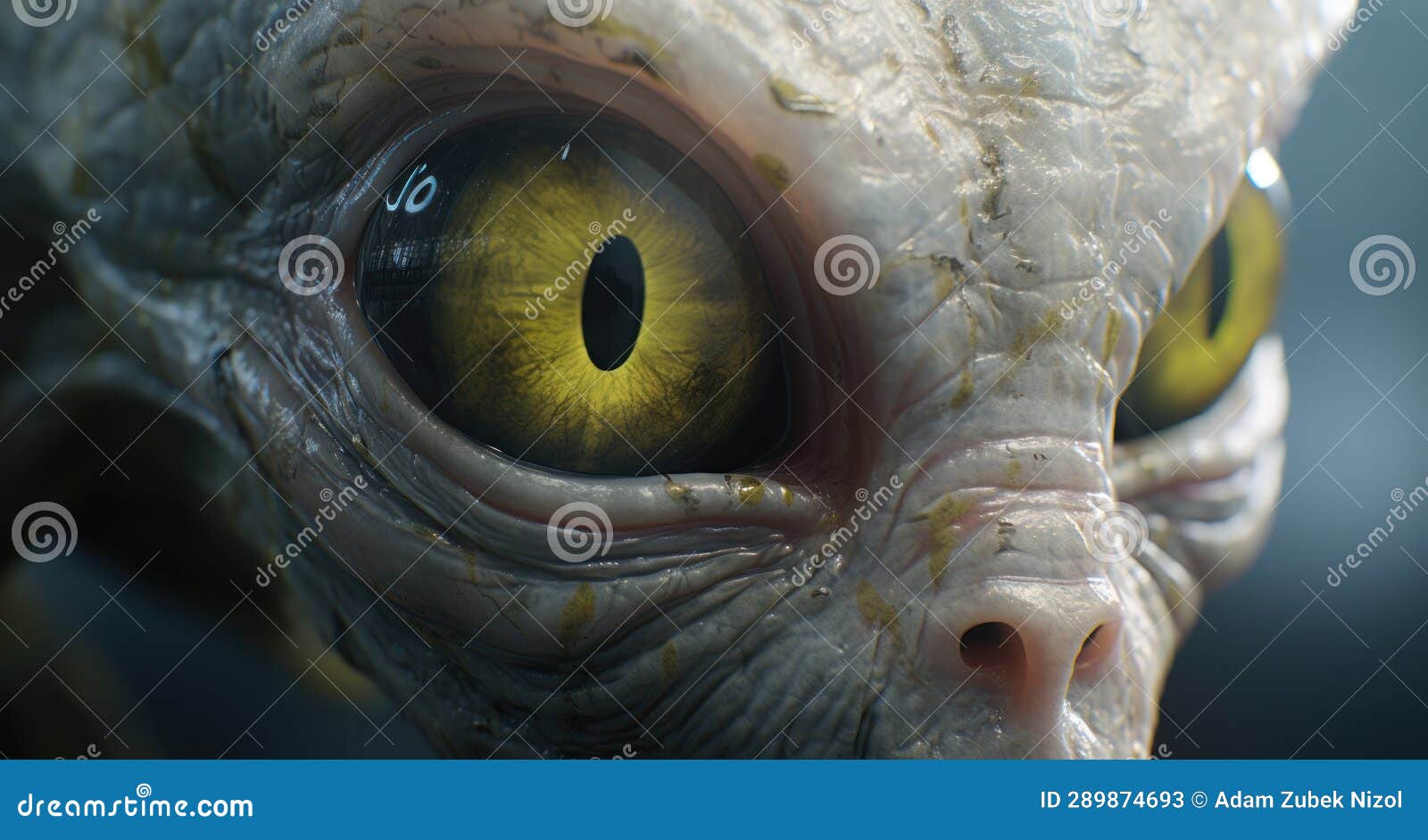Close up of a alien eye stock illustration. Illustration of closeup ...