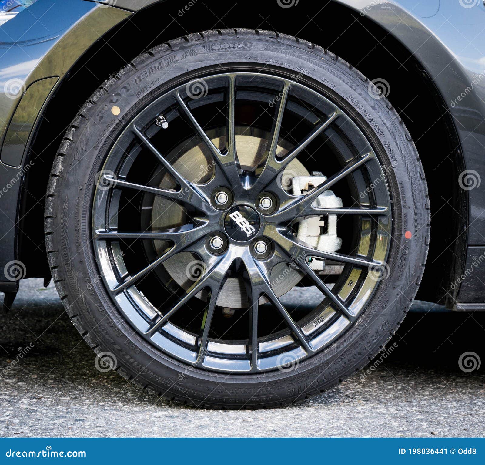 Close-up of Alloy Rim with Low Profile Tire Editorial Photo - Image of ...