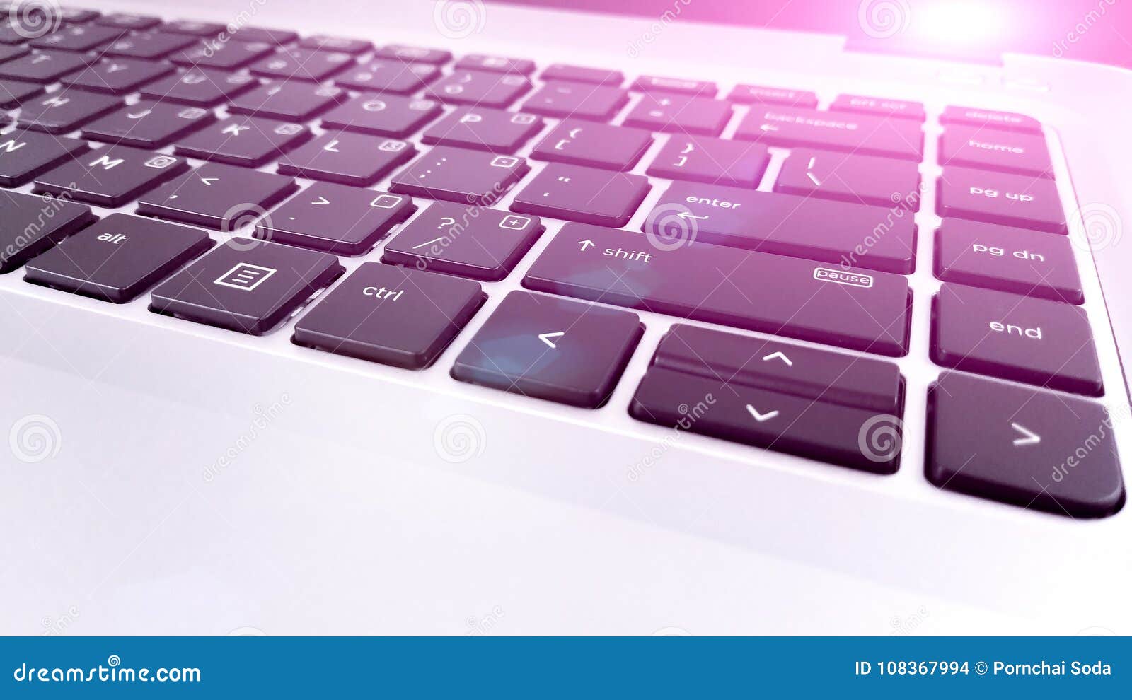 Close Up on the Alphabet on the Laptop/computer Keyboard Stock Photo ...