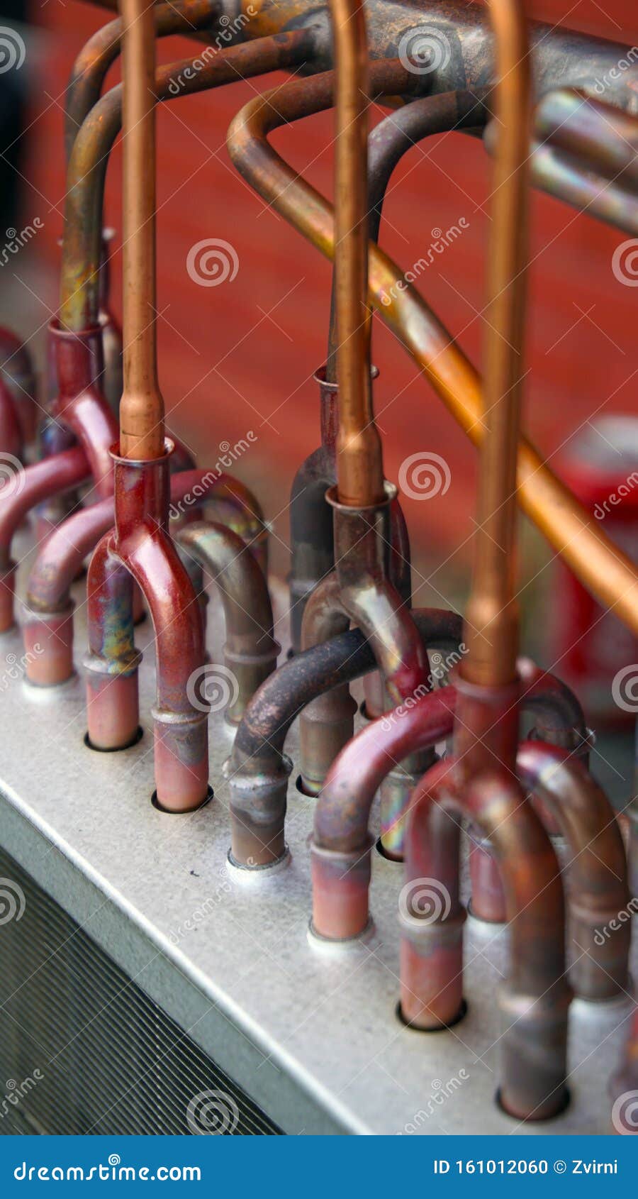 Close Up Aluminum Fin of Cooling Condenser Stock Photo - Image of ...