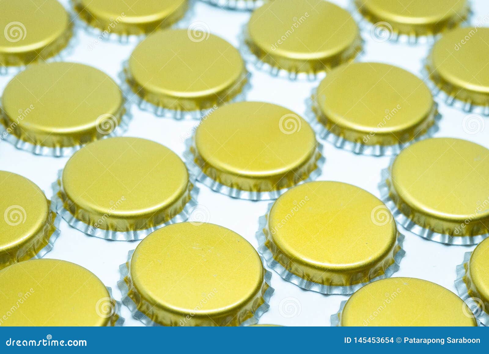 Close Up Aluminum Rings Cap on White Background Stock Photo - Image of ...