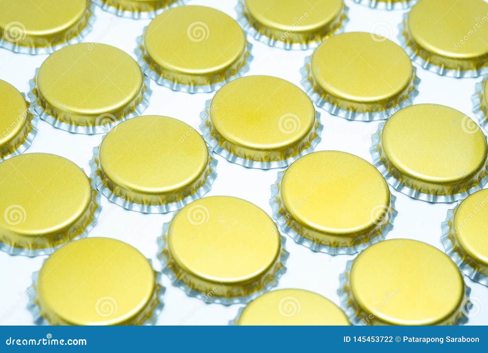 Close Up Aluminum Rings Cap on White Background Stock Photo - Image of ...