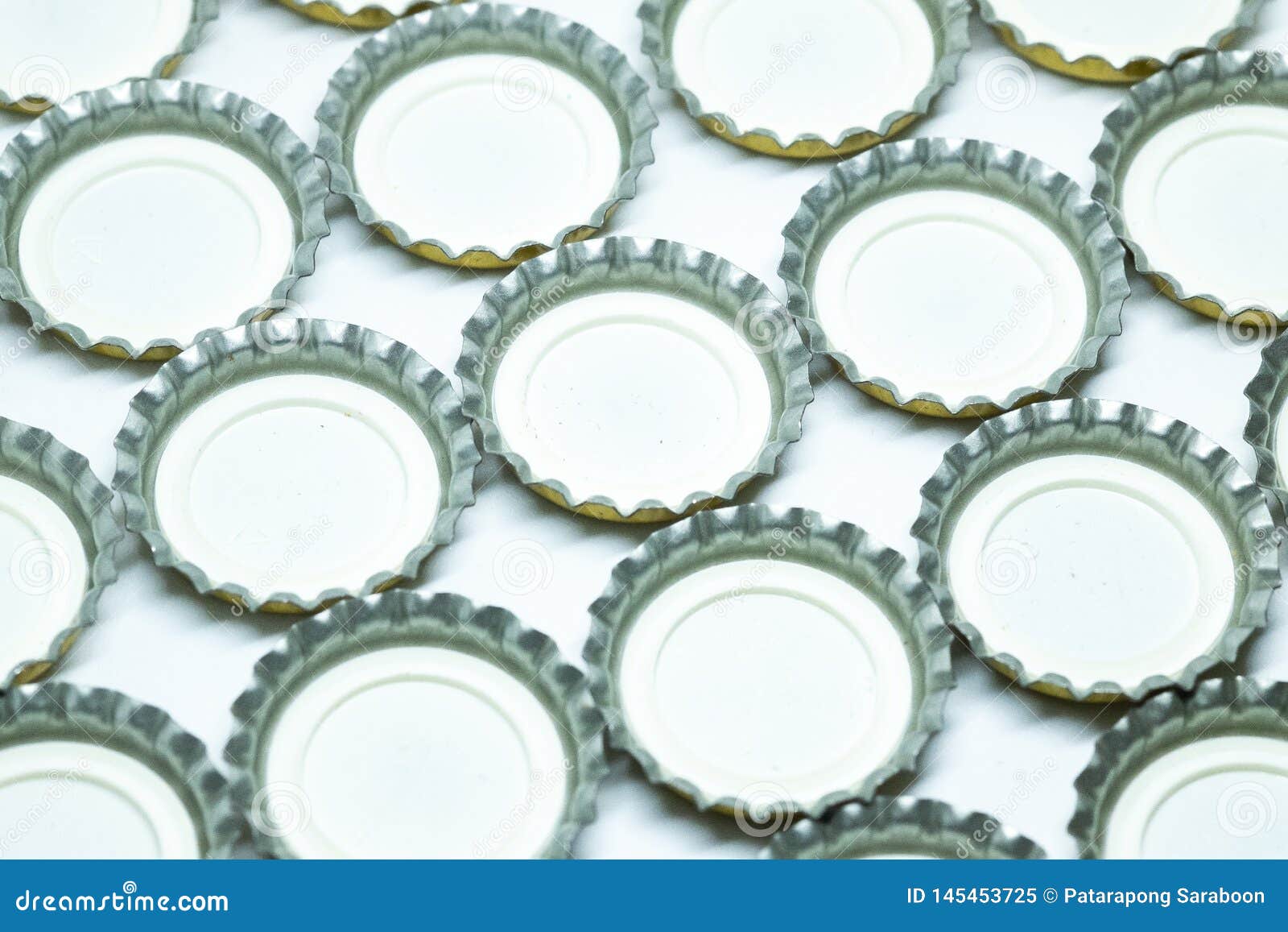 Close Up Aluminum Rings Cap on White Background Stock Image - Image of ...