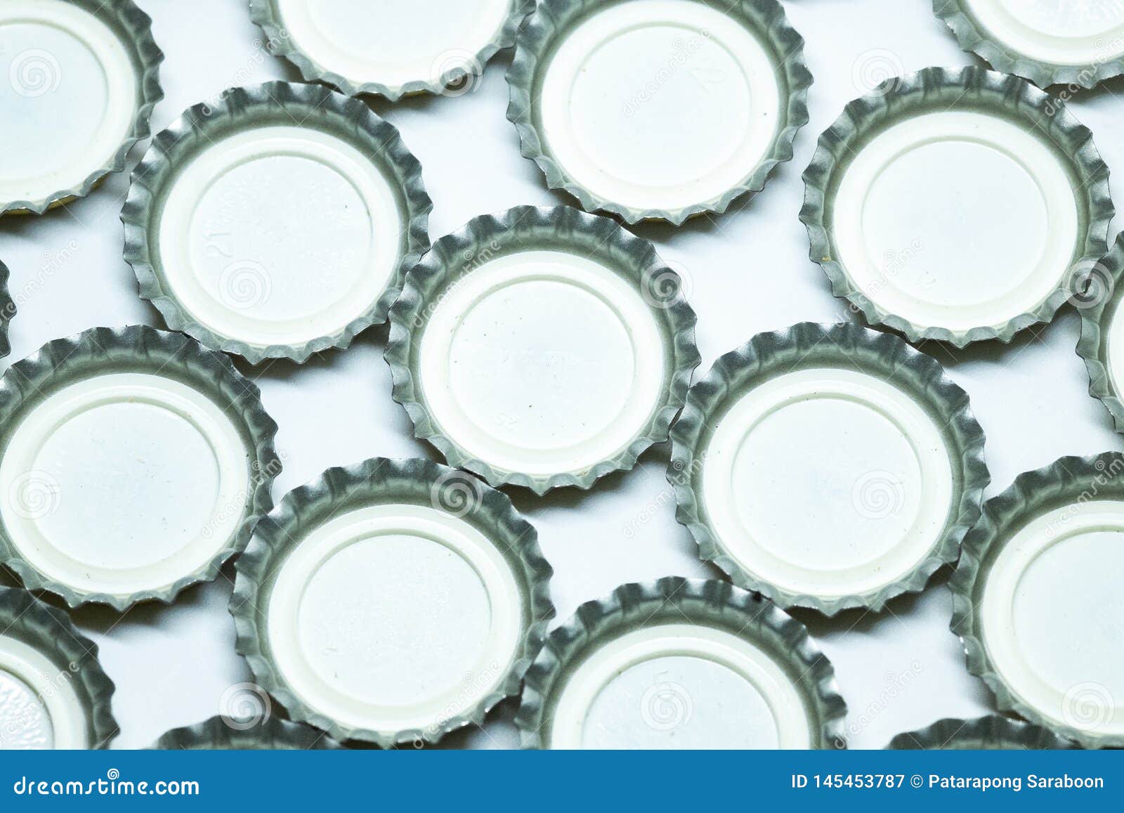 Close Up Aluminum Rings Cap on White Background Stock Image - Image of ...