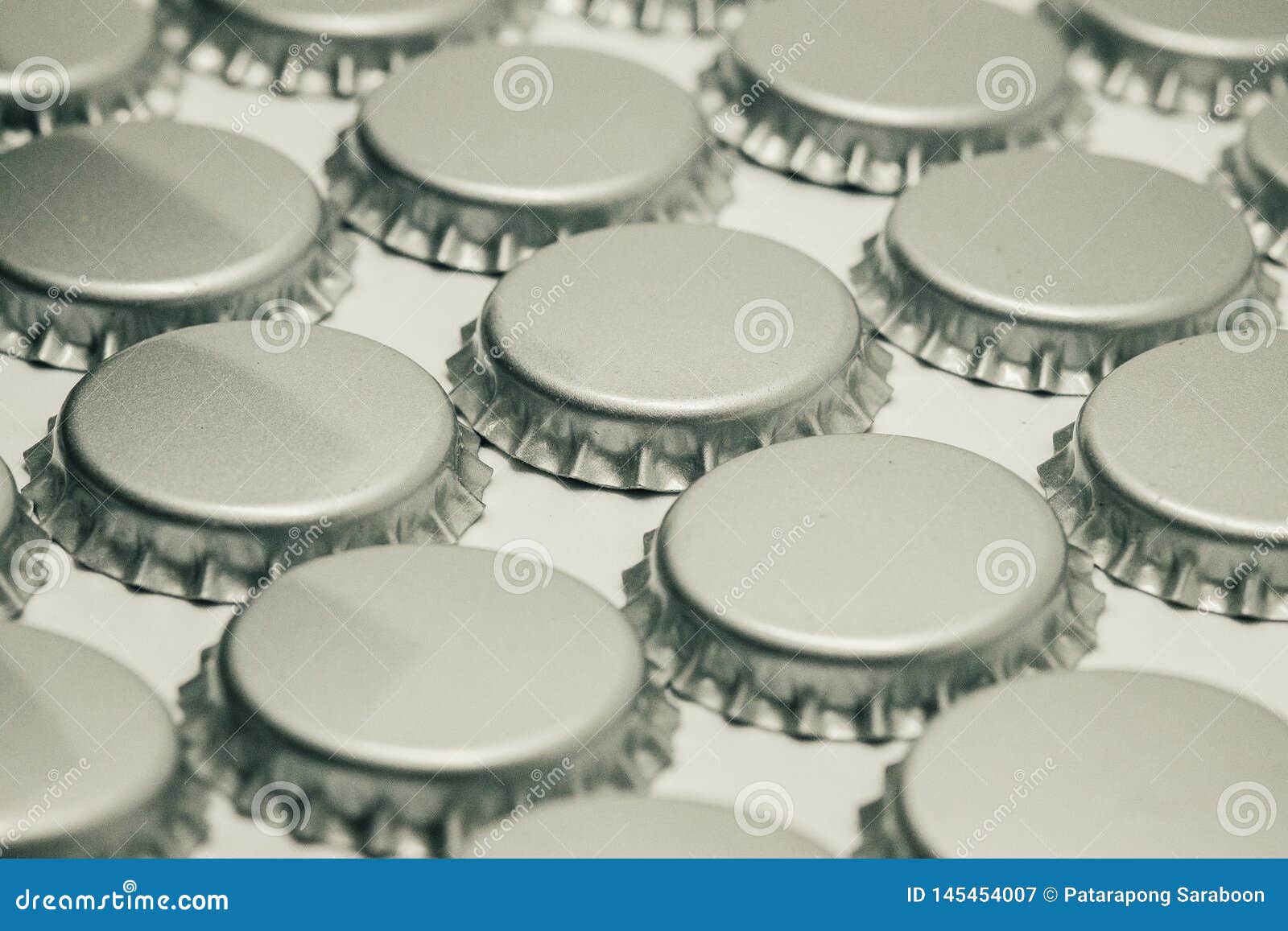 Close Up Aluminum Rings Cap on White Background Stock Image - Image of ...