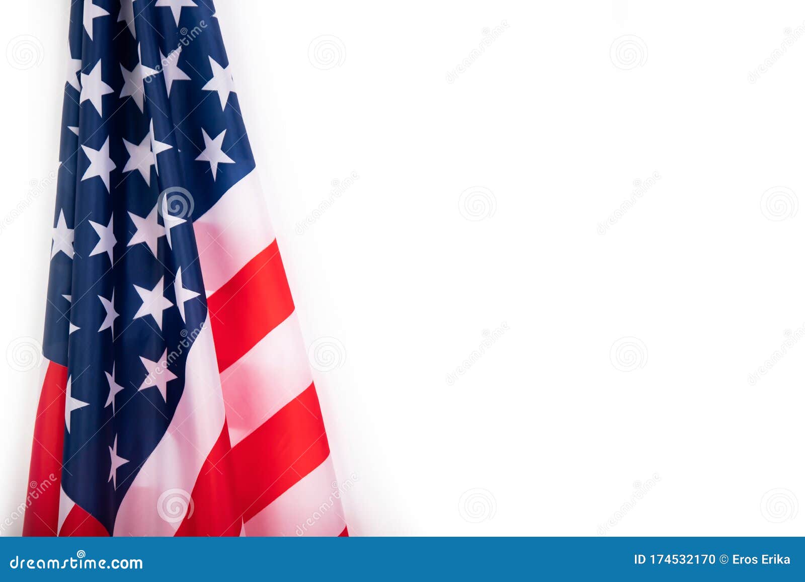 Close-up of American USA Flag Stock Photo - Image of country, world ...