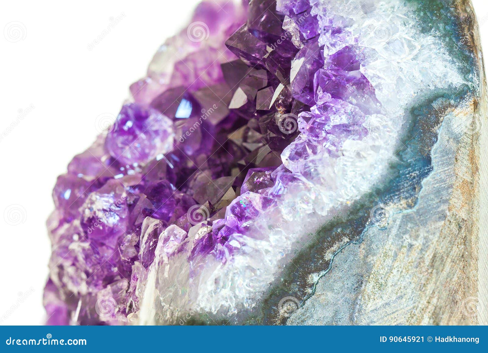 Close Up Amethyst Crystal a Semiprecious Gem Stock Image - Image of ...