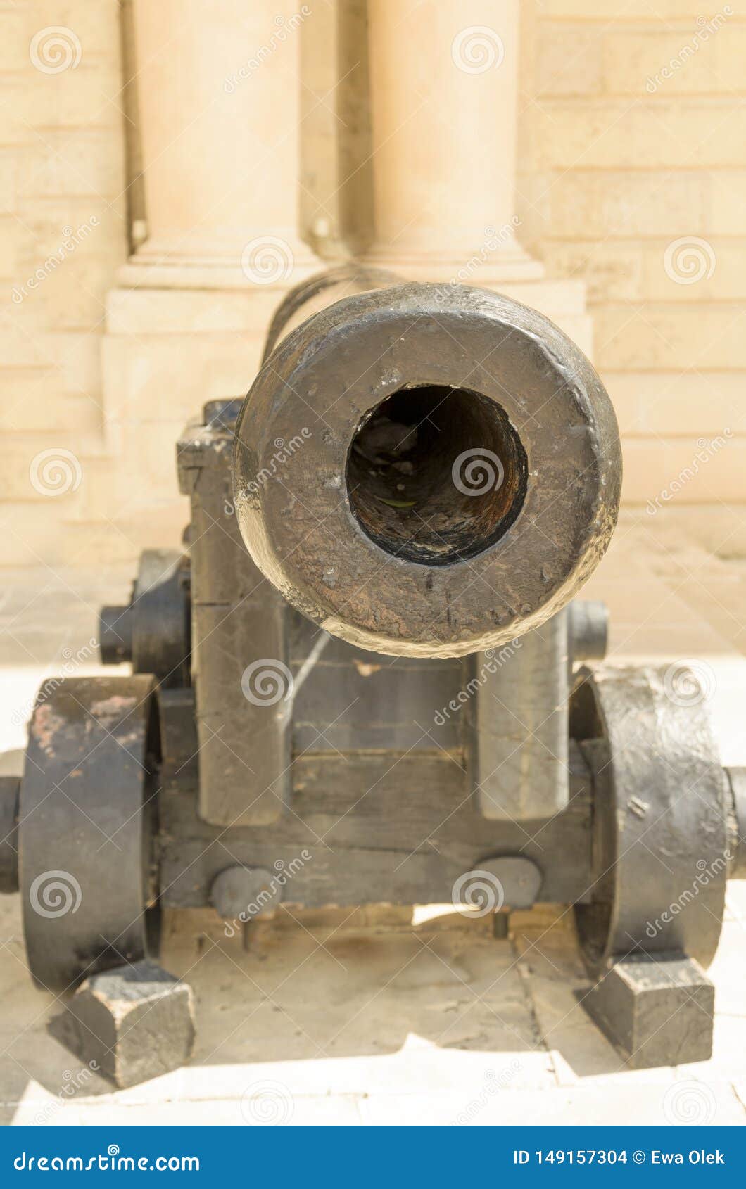 A Close Up of Ancient Cannon Stock Photo - Image of medieval, ancient ...