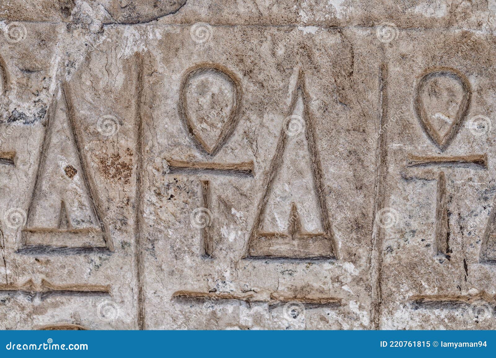 Macro Close Up of Ancient Egyptian Hieroglyphics Stock Image - Image of ...