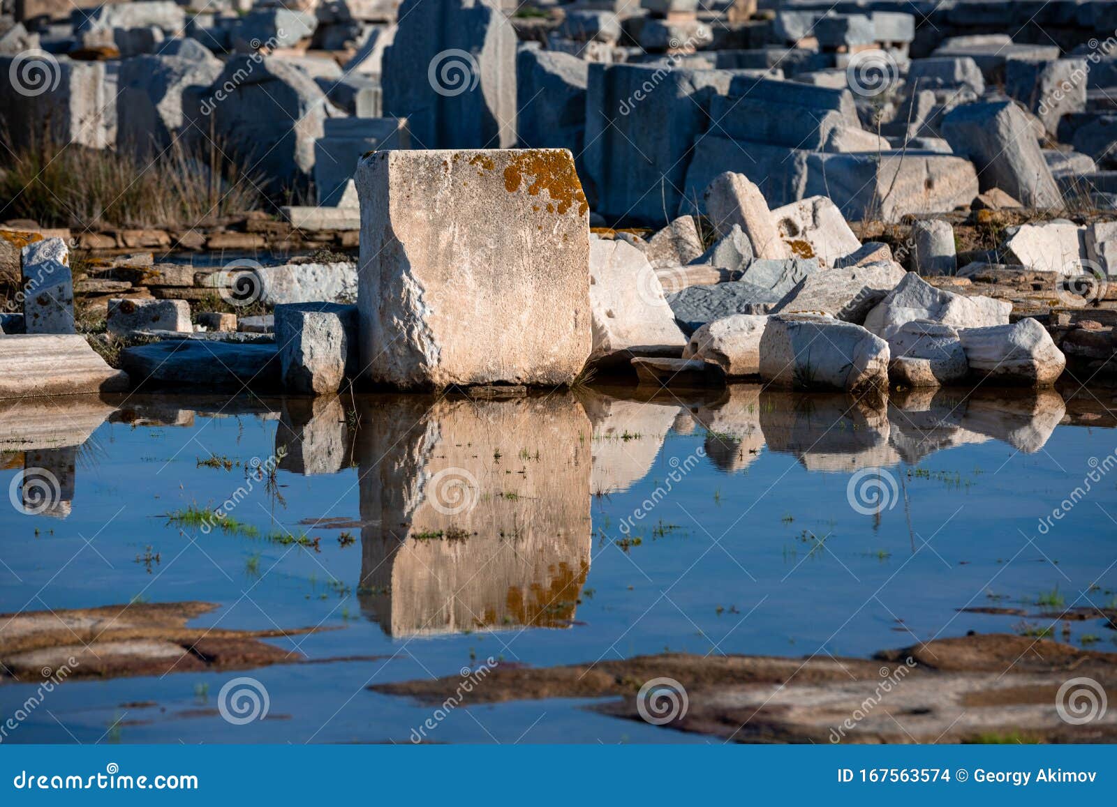 Ancient grey stone ruins stock photo. Image of kcorblocks - 167563574