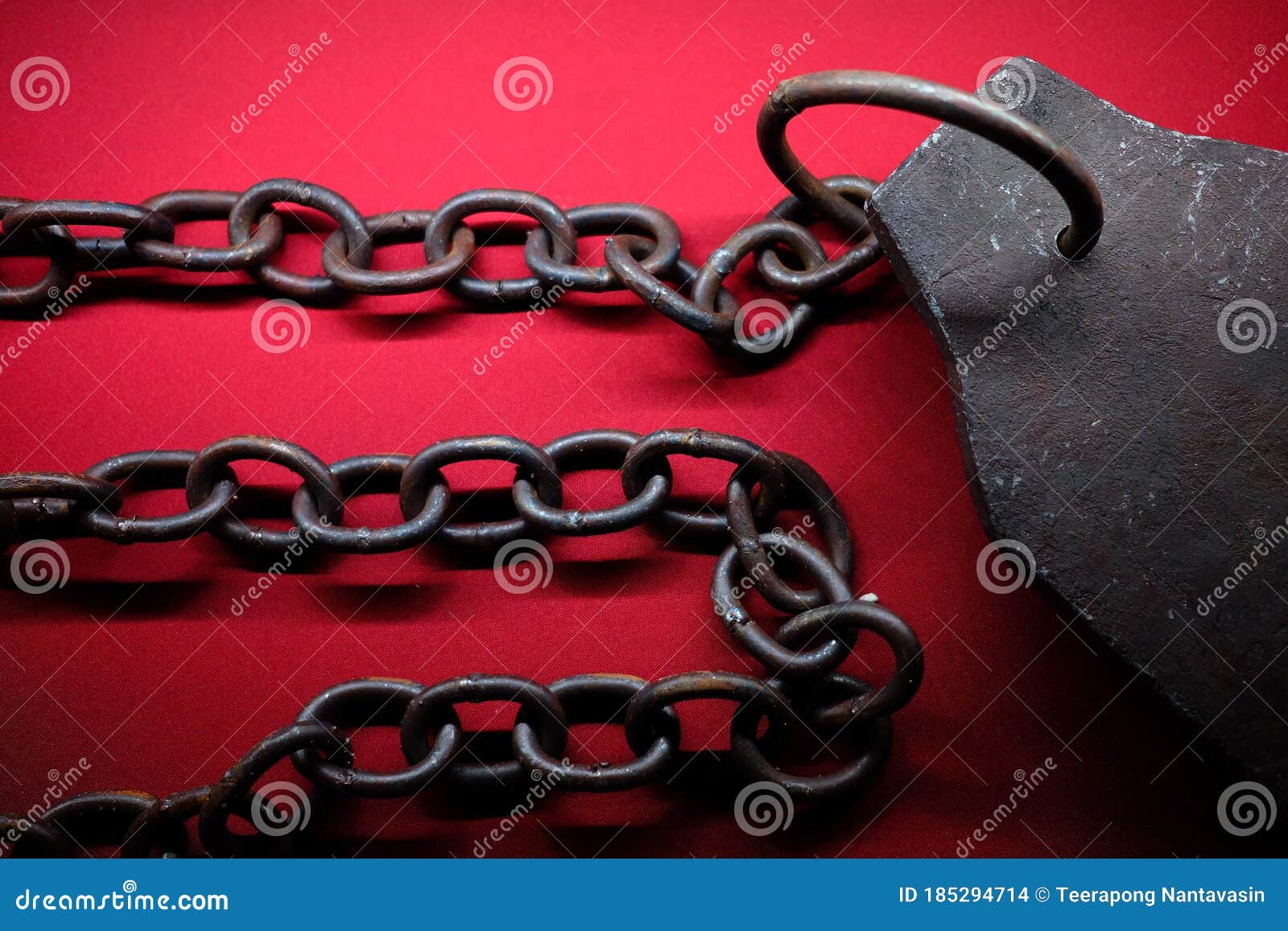 Close Up Ancient Prisoner Chain. Stock Photo - Image of rough, freedom ...