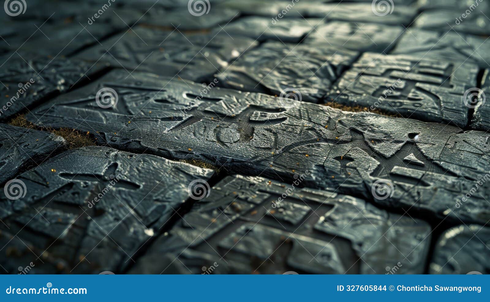 Close-up of Ancient Stone Carvings with Intricate Symbols and Patterns ...