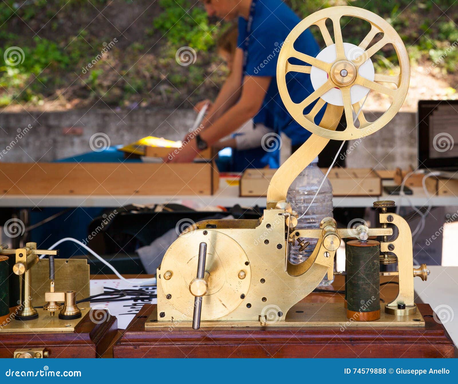 Close Up of Ancient Telegraph Stock Photo - Image of communication ...