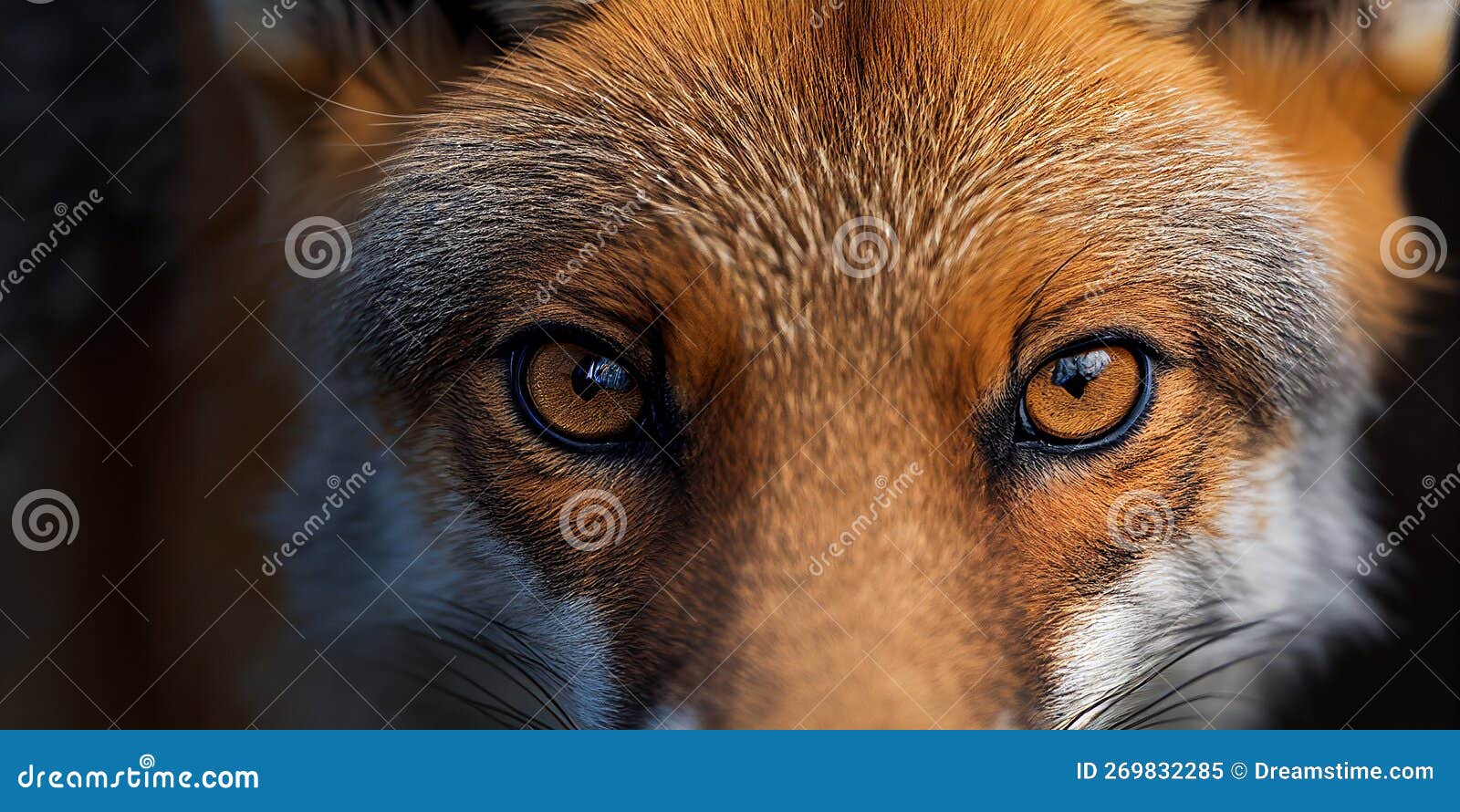 Close-up Animal Portreit. Animal Eyes, Fox Eyes Stock Image - Image of ...