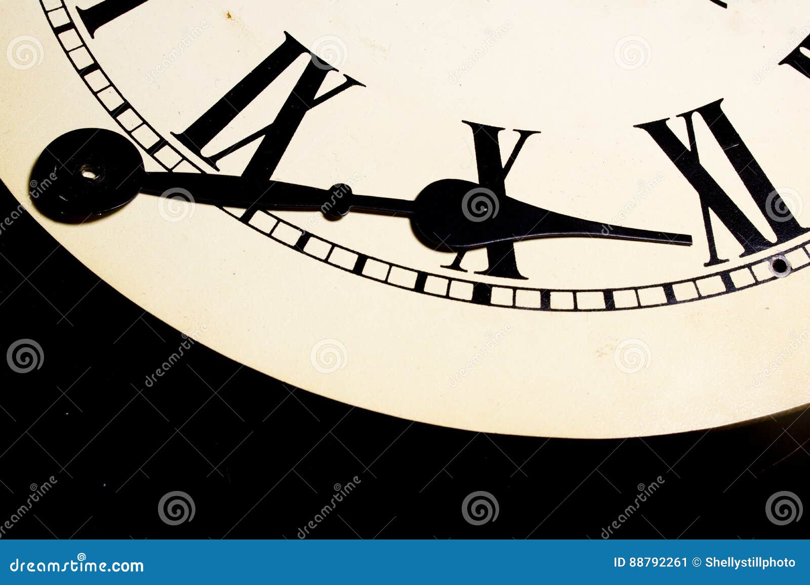 Close Up of Antique Clock Face Stock Image - Image of concept, design ...
