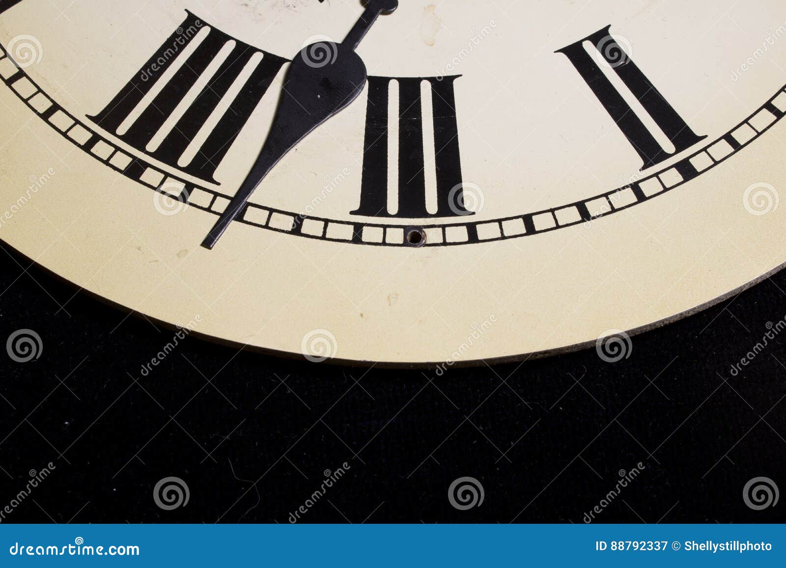Close Up of Antique Clock Face Stock Image - Image of numeral, hour ...