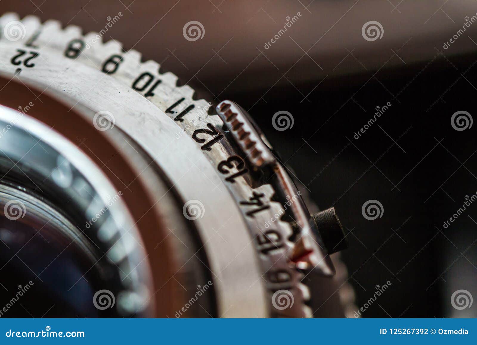 Close Up of Aperture Ring of Antique Camera Stock Photo - Image of ...